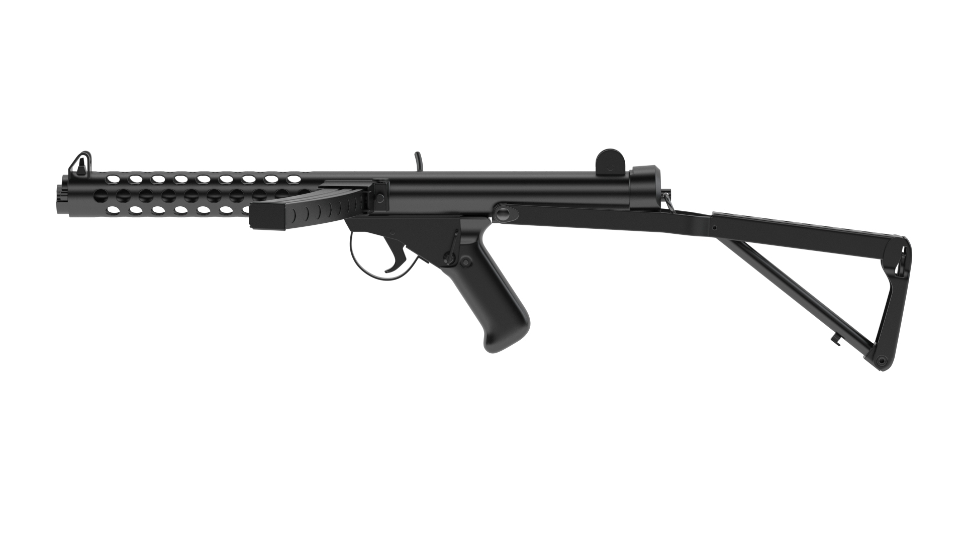 Sterling Submachine Gun 3D Model - TurboSquid 1793279