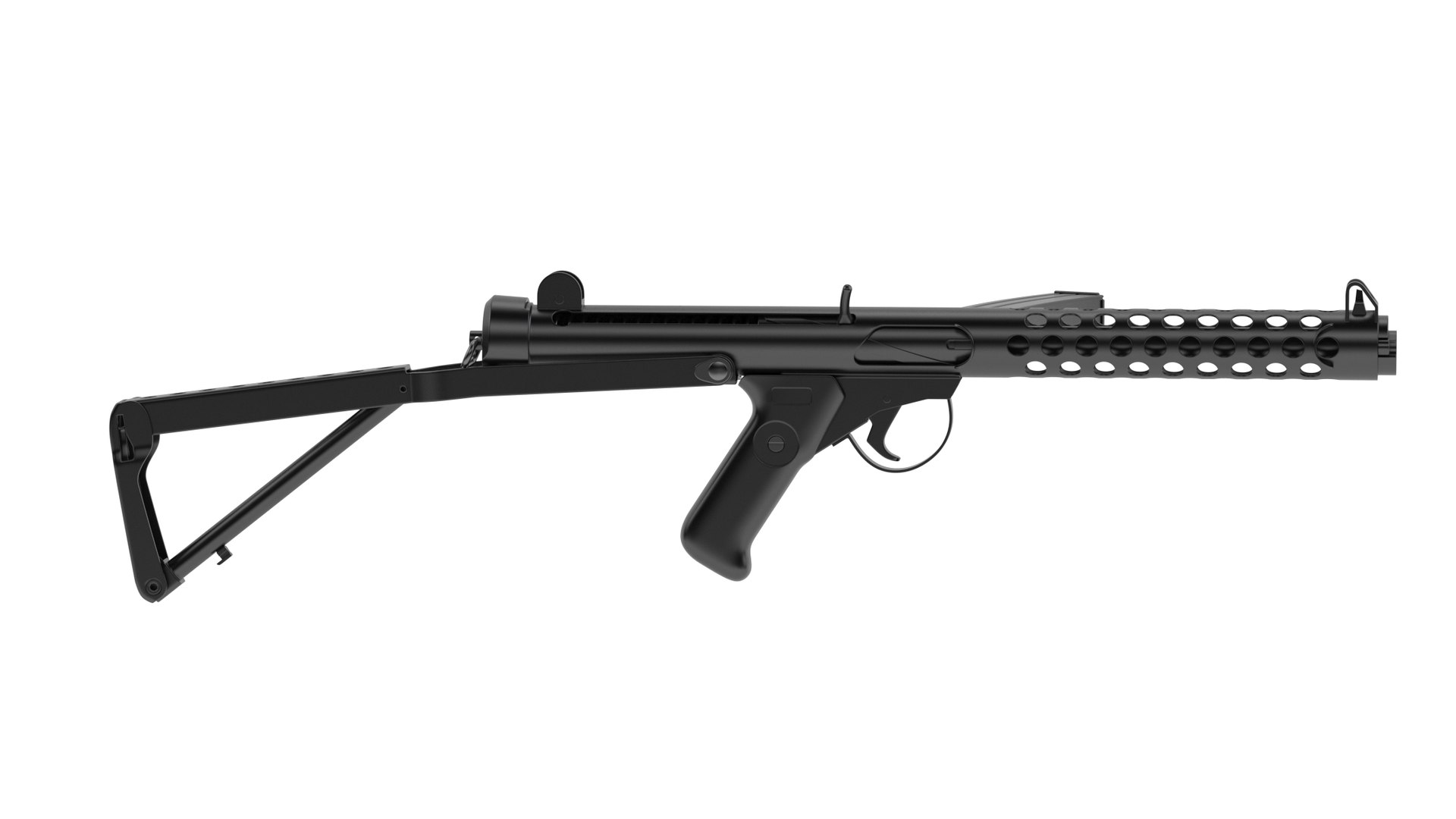 Sterling Submachine Gun 3D Model - TurboSquid 1793279