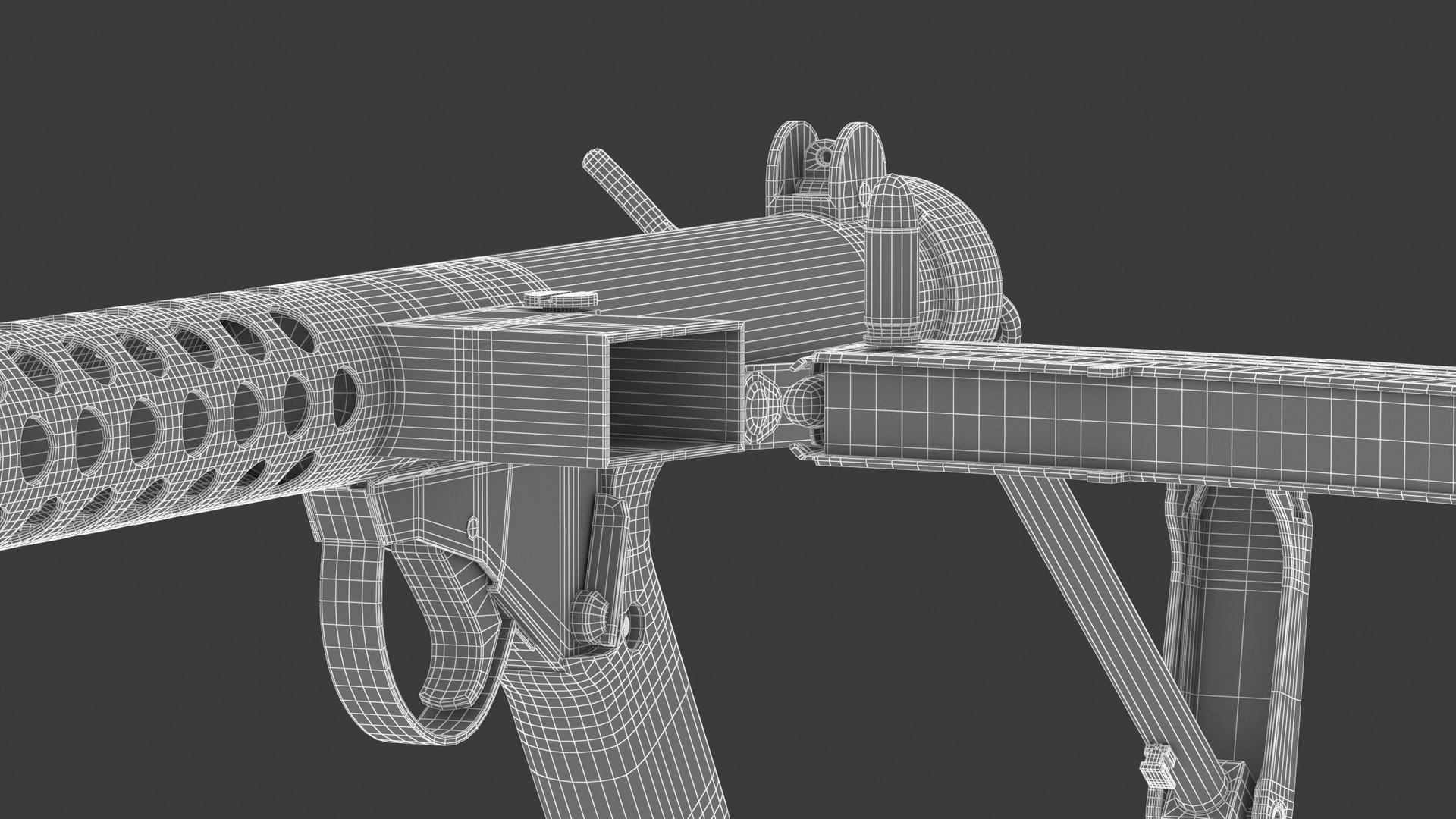 Sterling Submachine Gun 3D Model - TurboSquid 1793279