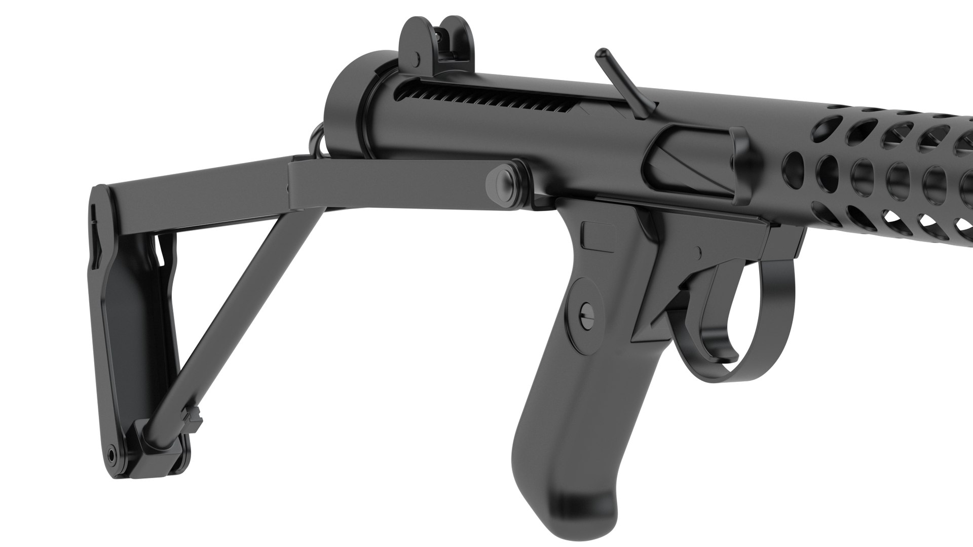 Sterling Submachine Gun 3D Model - TurboSquid 1793279