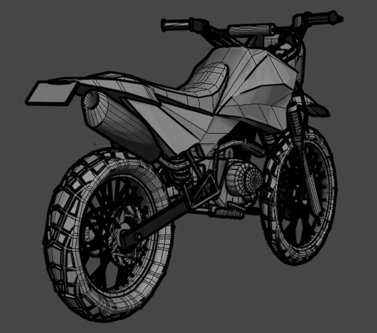 Motocross Toon Shader 3d Model