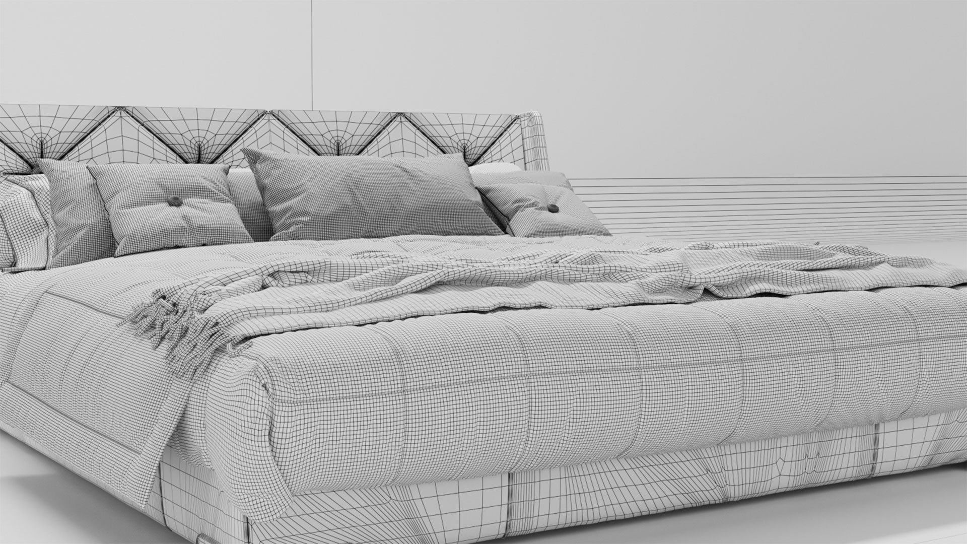 3D Bed Object Scene - TurboSquid 2176201