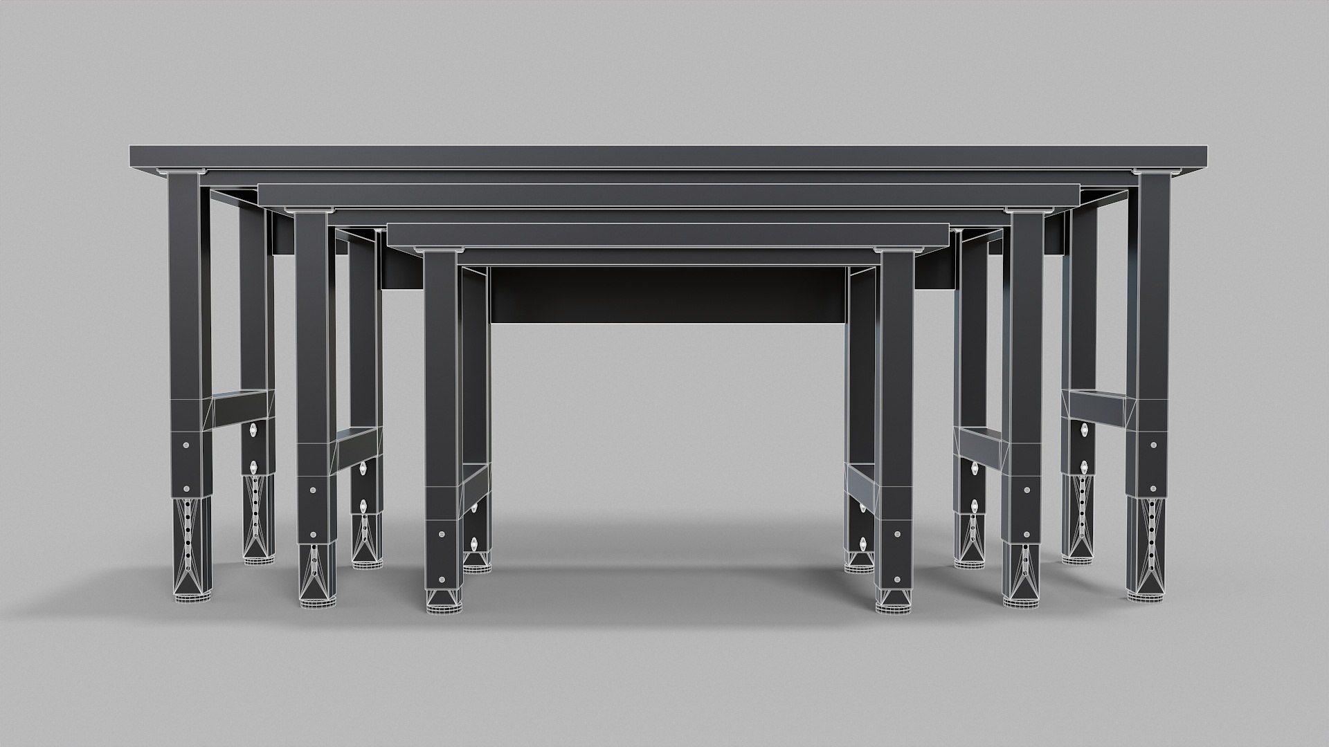 3D 1 Adjustable Height Workbench 3 In 1 - TurboSquid 2039187