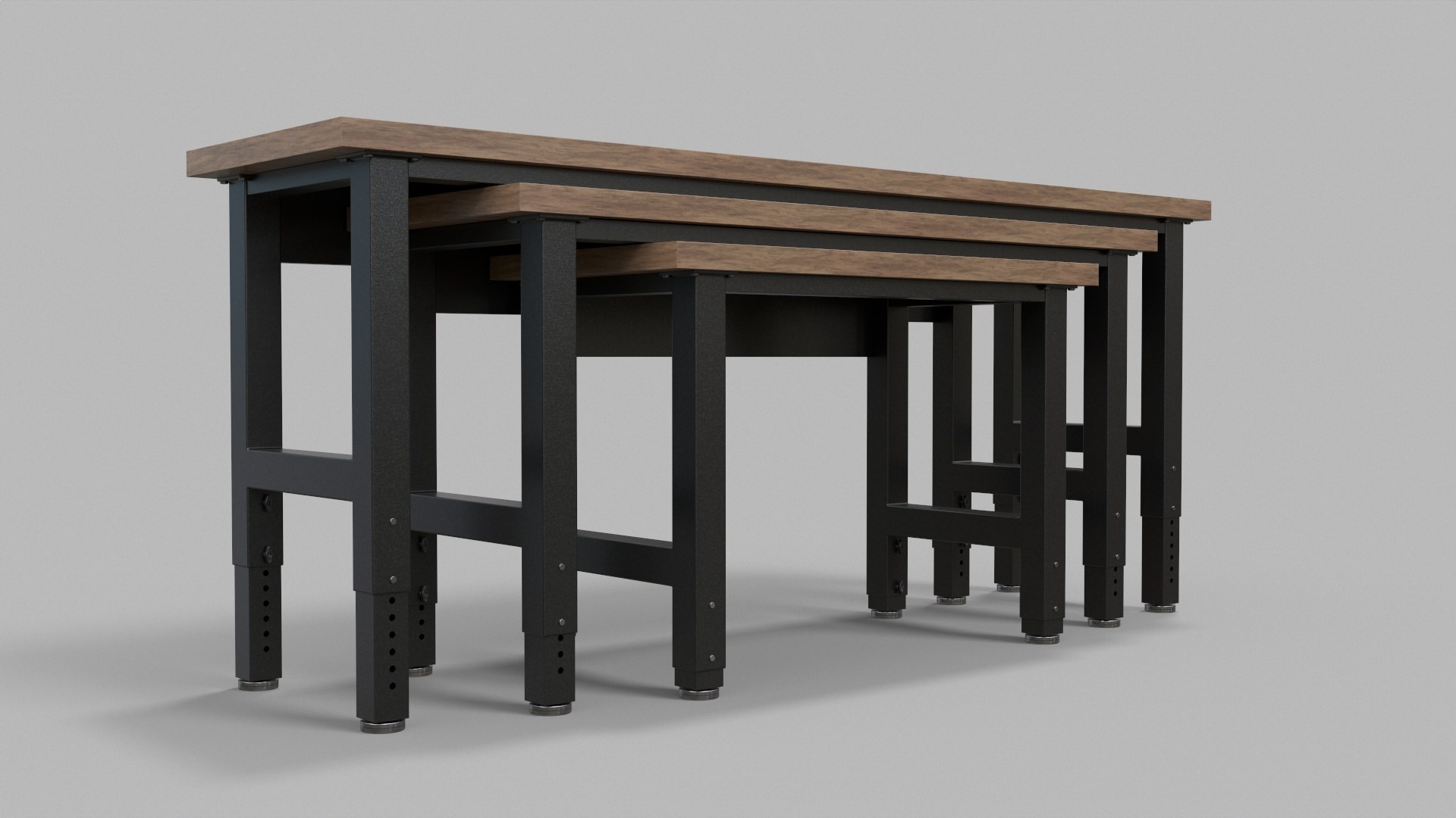 3D 1 Adjustable Height Workbench 3 In 1 - TurboSquid 2039187