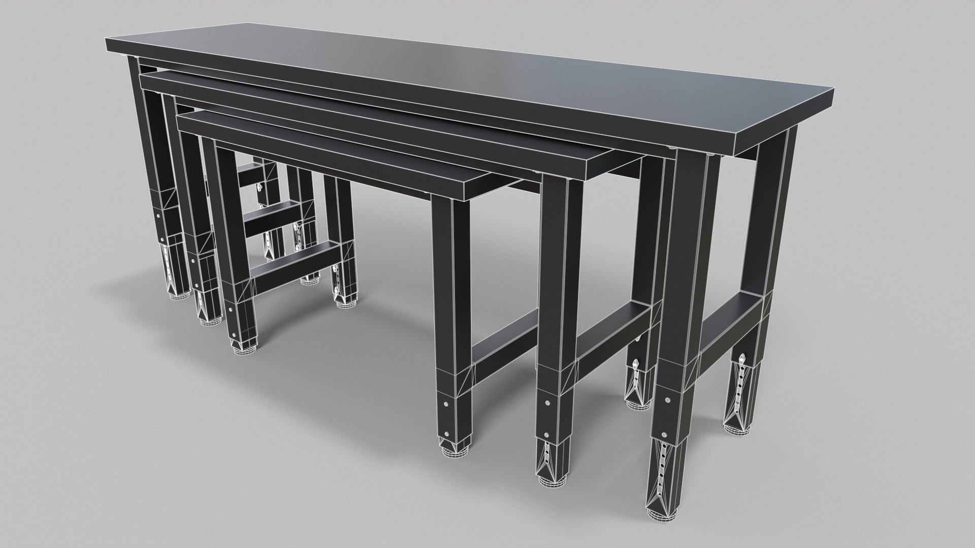 3D 1 Adjustable Height Workbench 3 In 1 - TurboSquid 2039187