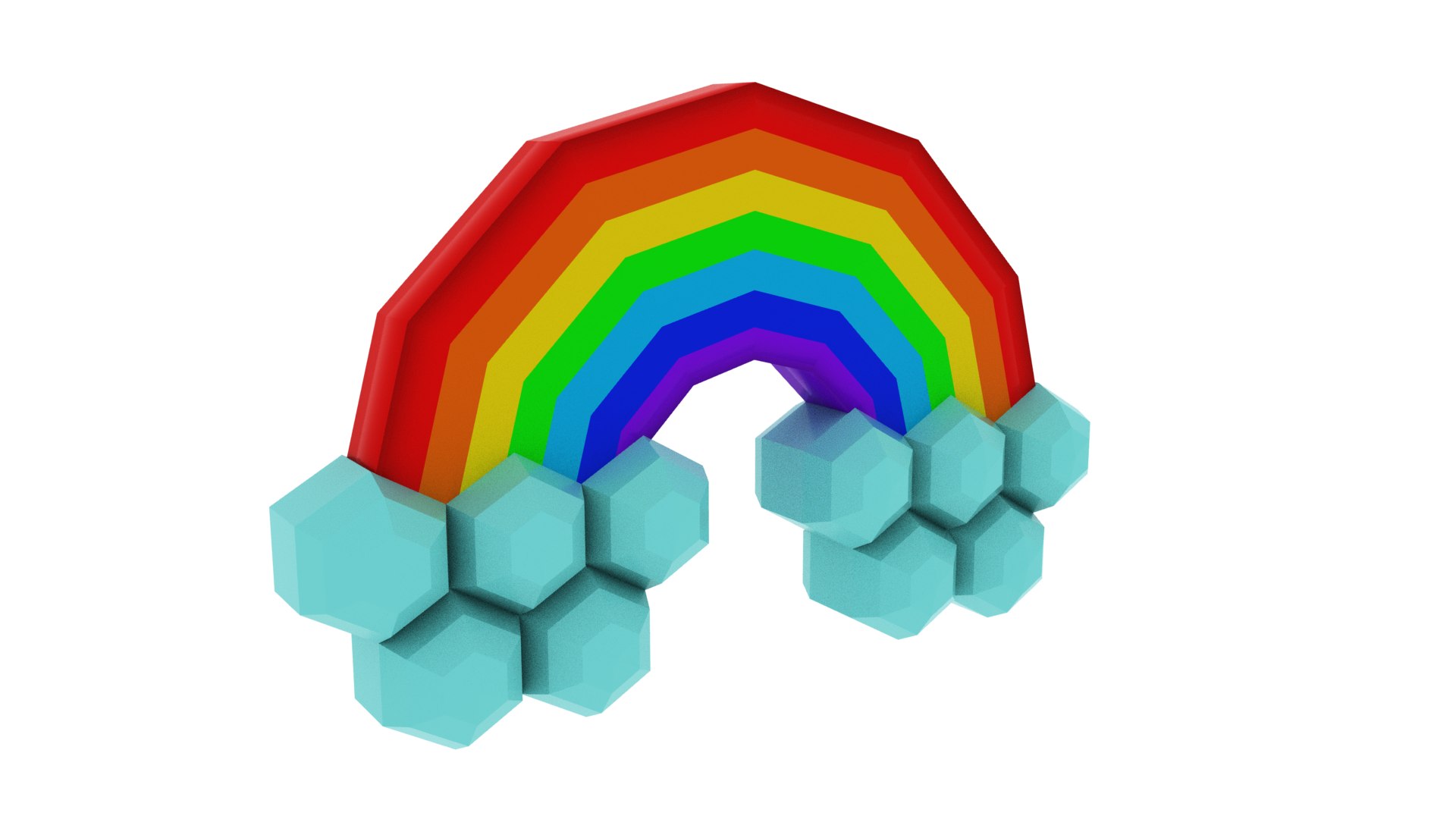 Rainbow Sky 3D Model - TurboSquid 1536425