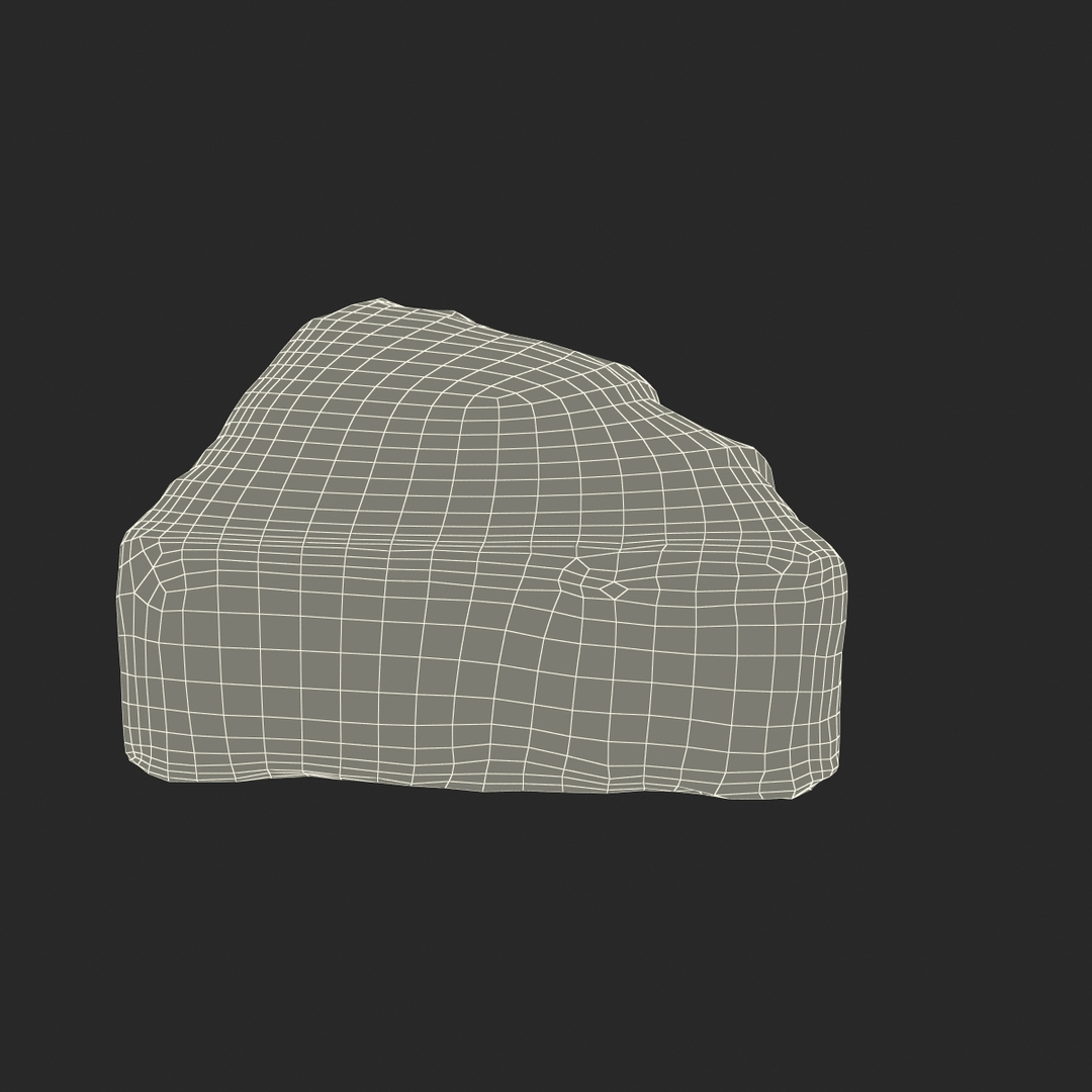 3d Concrete Chunk 8 Materials Model