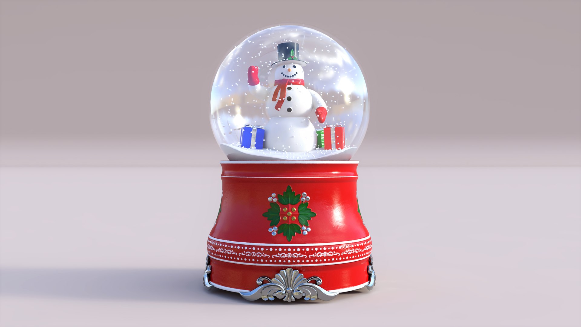 3D Model Snow Globe Christmas Low-poly 3D Model - TurboSquid 2312670