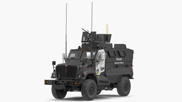 3D Police Vehicle MRAP International MaxxPro Rigged model - TurboSquid ...