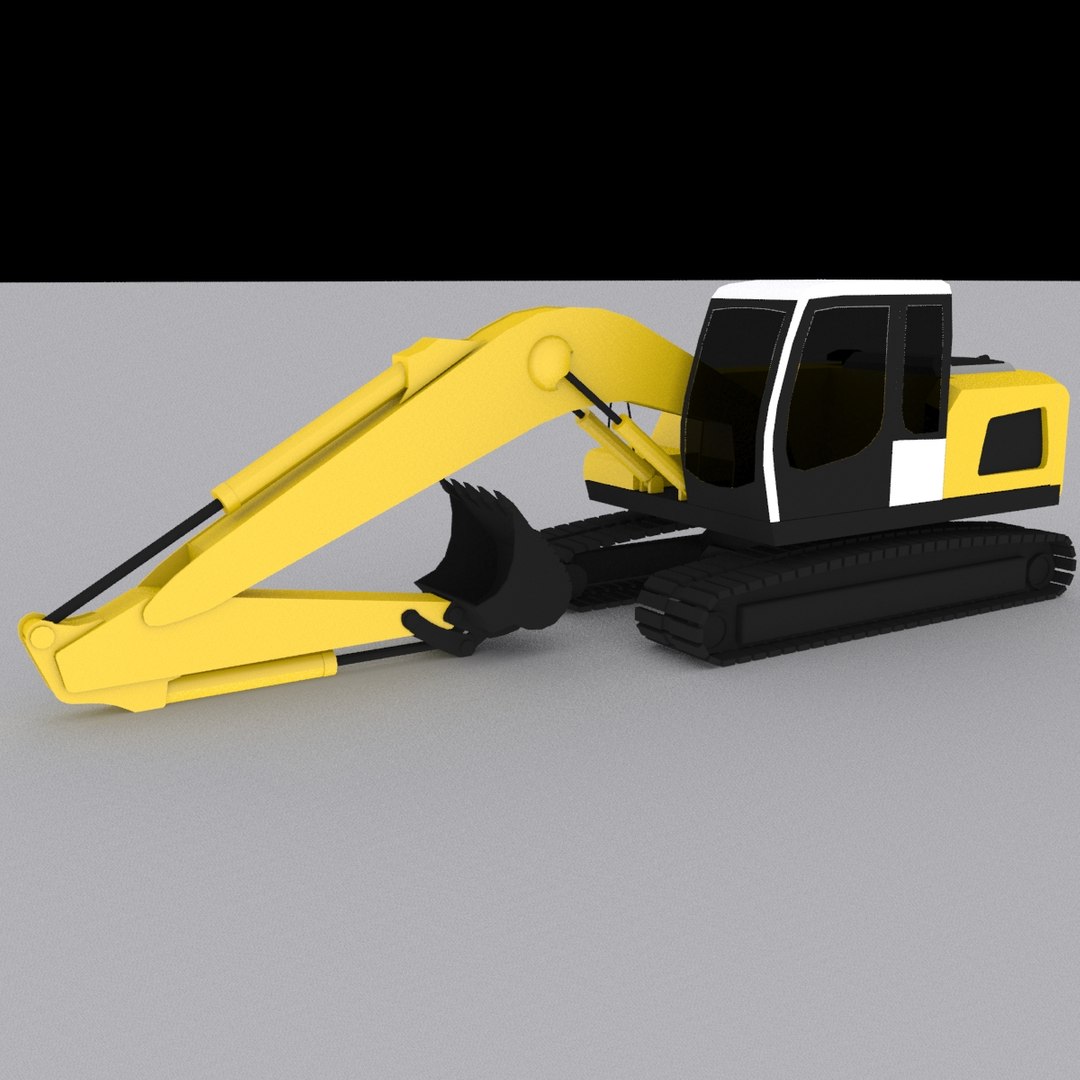 3d Model Crawler Excavator R916