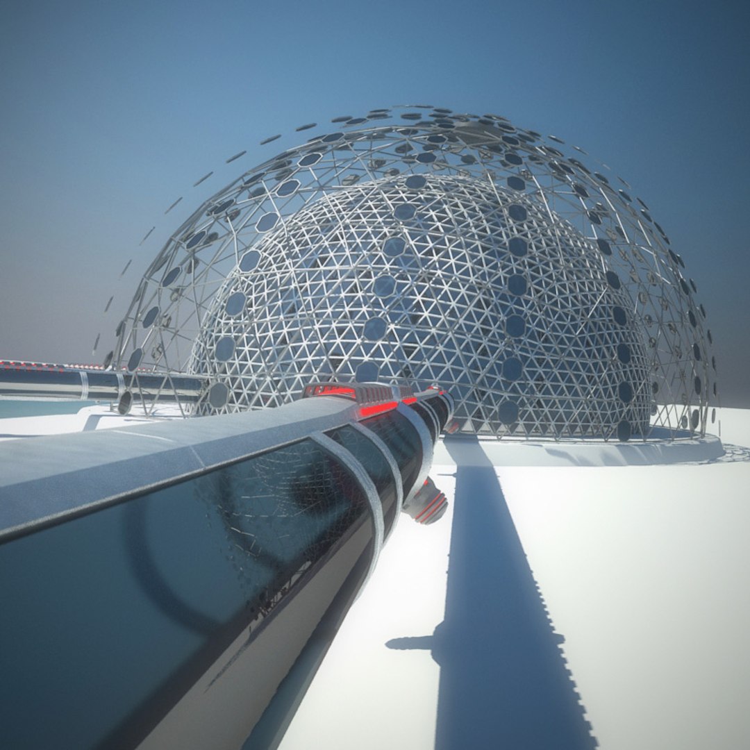 3d modern architecture - igloo model