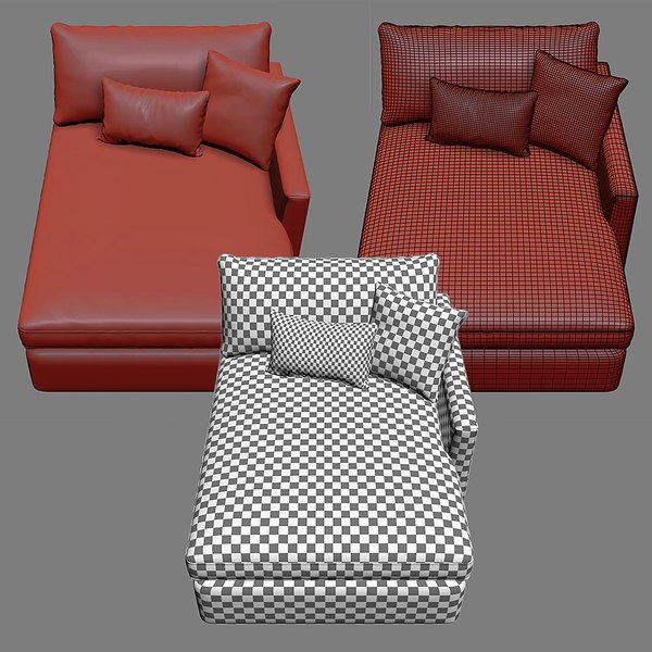 3D model lounge ii petite outdoor - TurboSquid 1467430