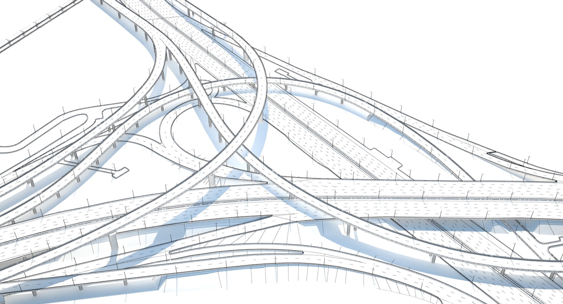 Highway Road Junction 3D Model | 1144372 | TurboSquid