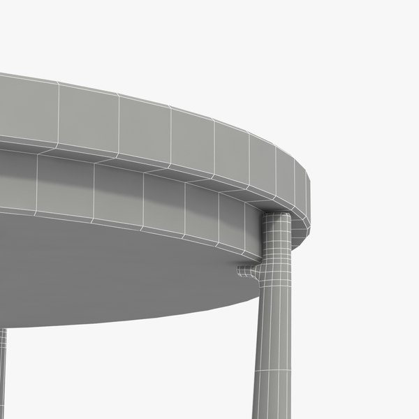 3d table dark curved