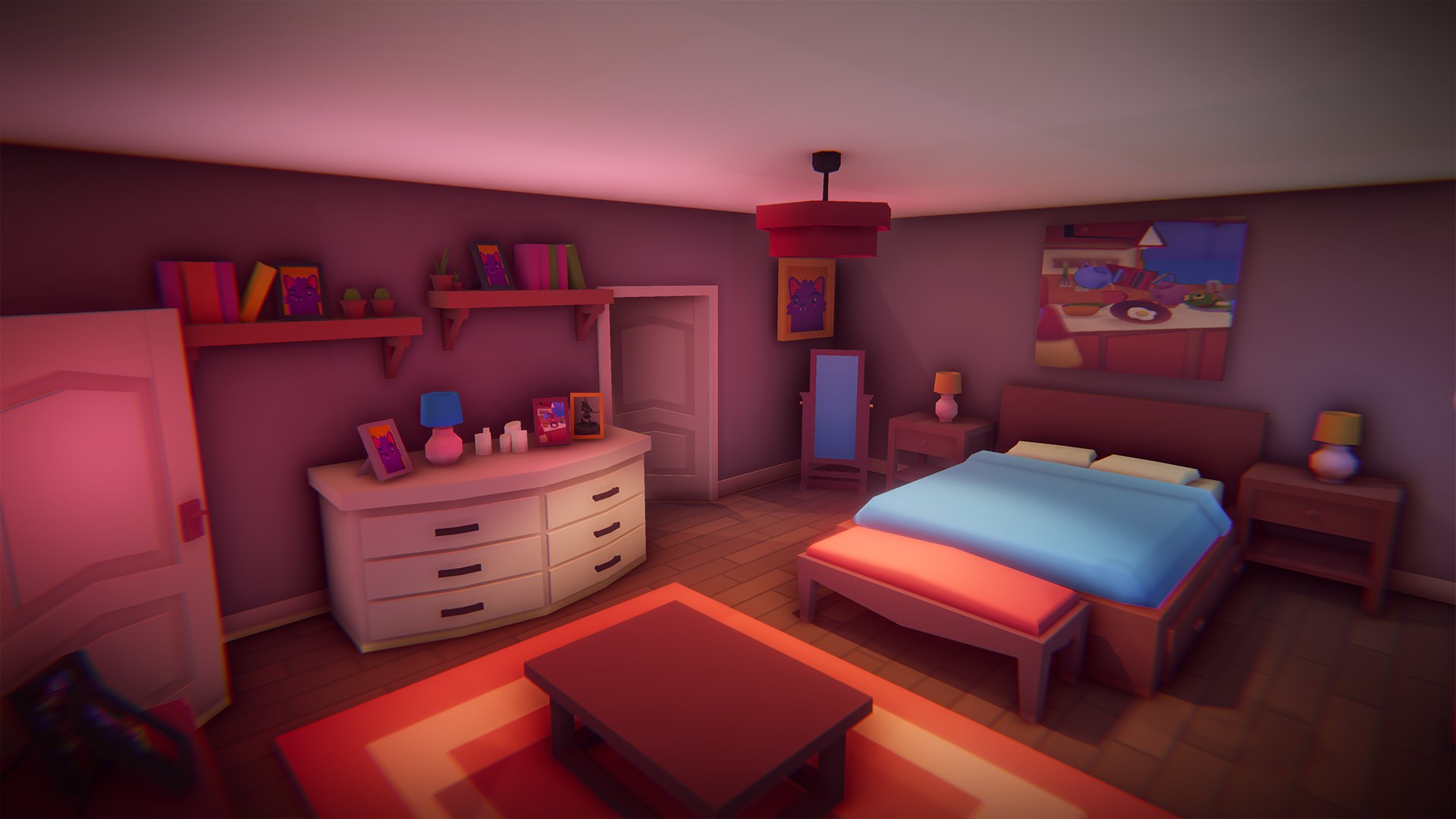 3D Model Low Poly House Interior - TurboSquid 1937235