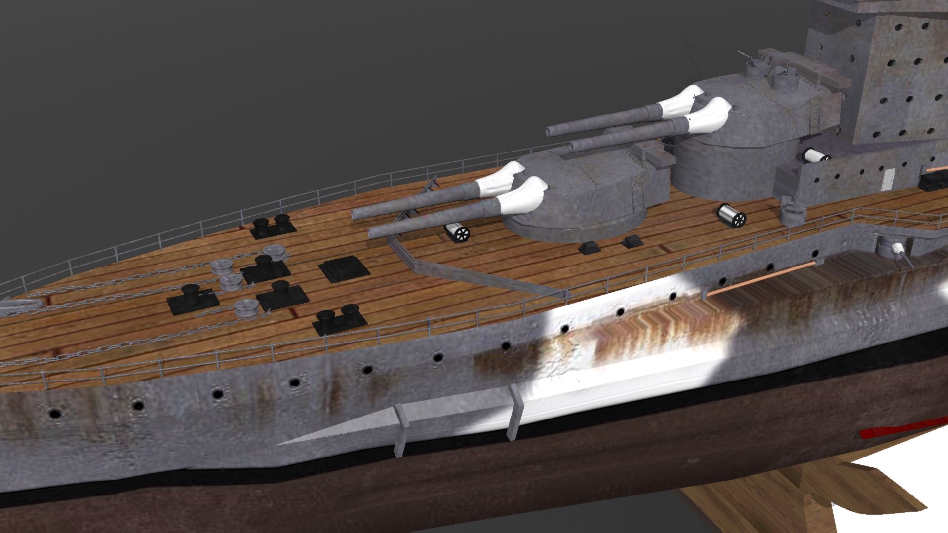 Warspite Battleship Model - TurboSquid 1574386