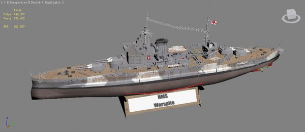 워스 파이트 엘리자베스 급 전함 3D 모델 - TurboSquid 1574386