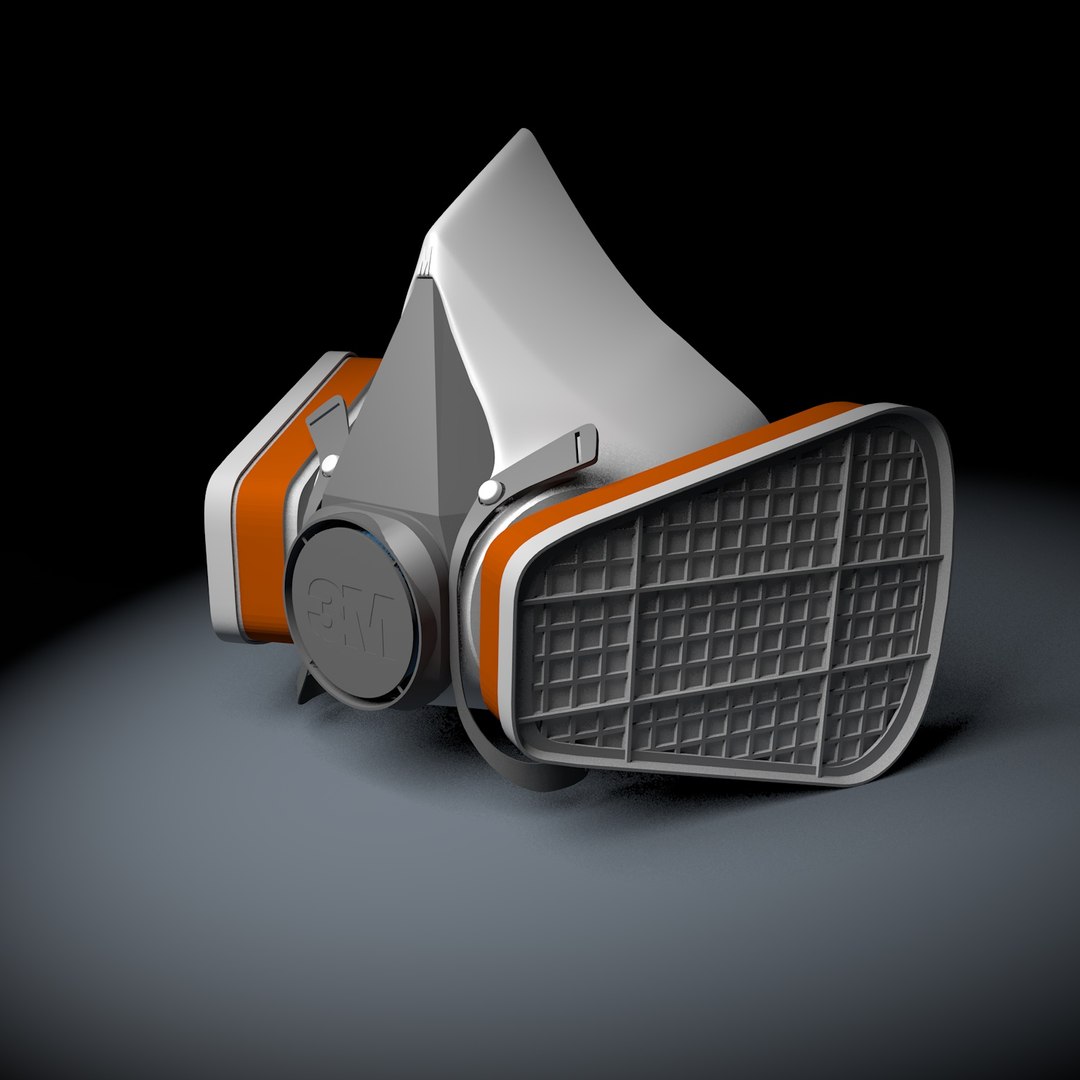 3D resperator half-mask - TurboSquid 1218602