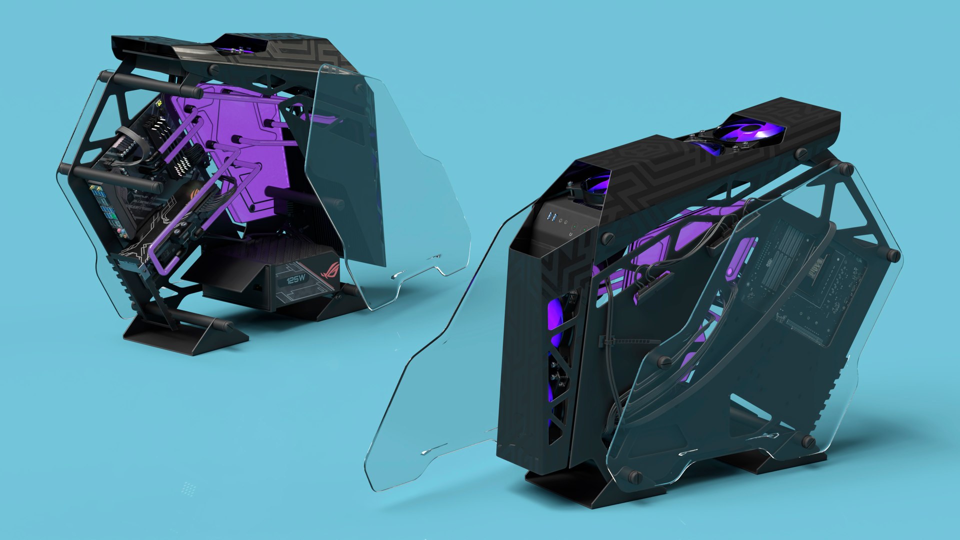 3D Gaming PC On State Open Model - TurboSquid 2270248