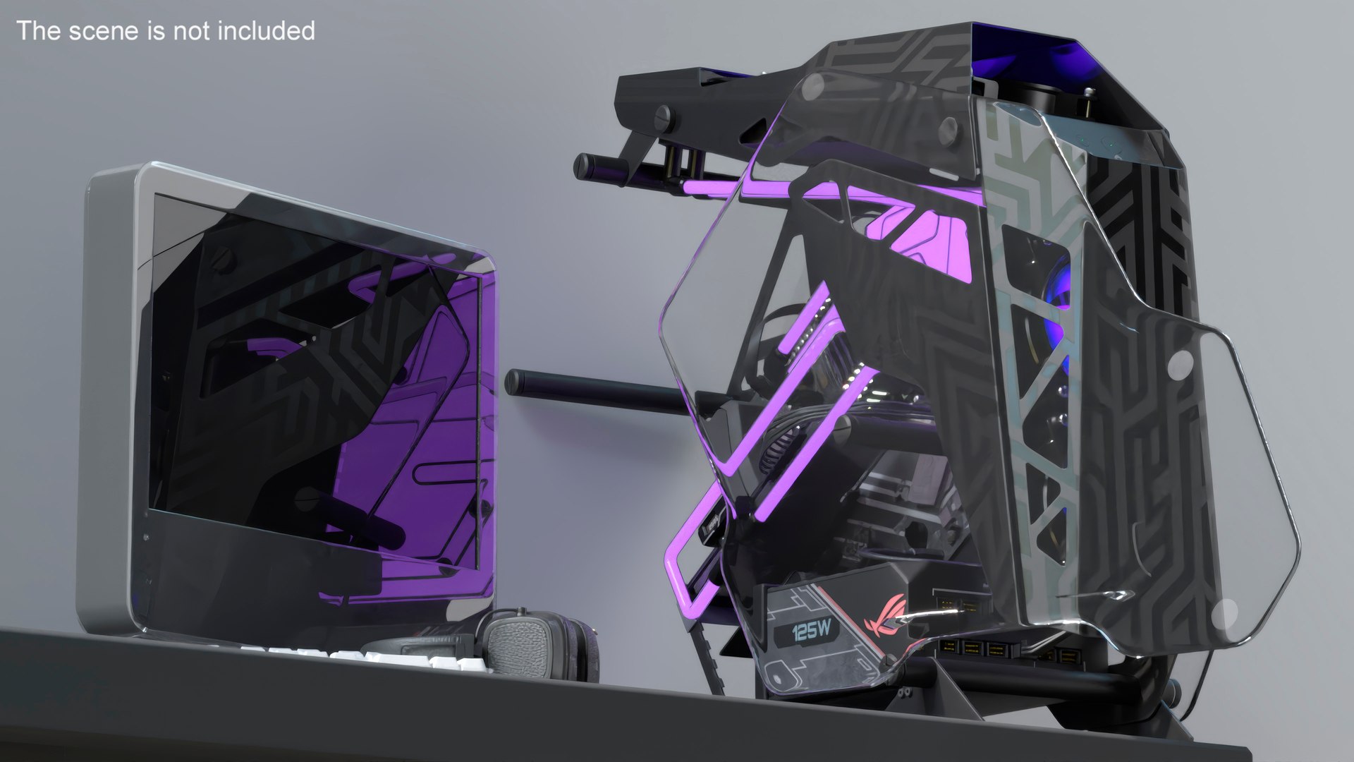 3D Gaming PC On State Open Model - TurboSquid 2270248