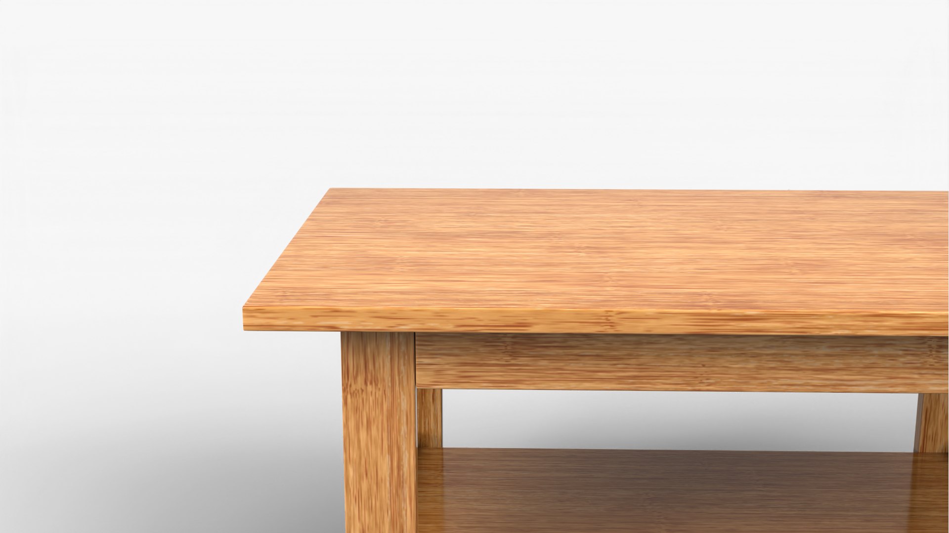3D Coffee Table 2 - Bamboo Wood - TurboSquid 2042097
