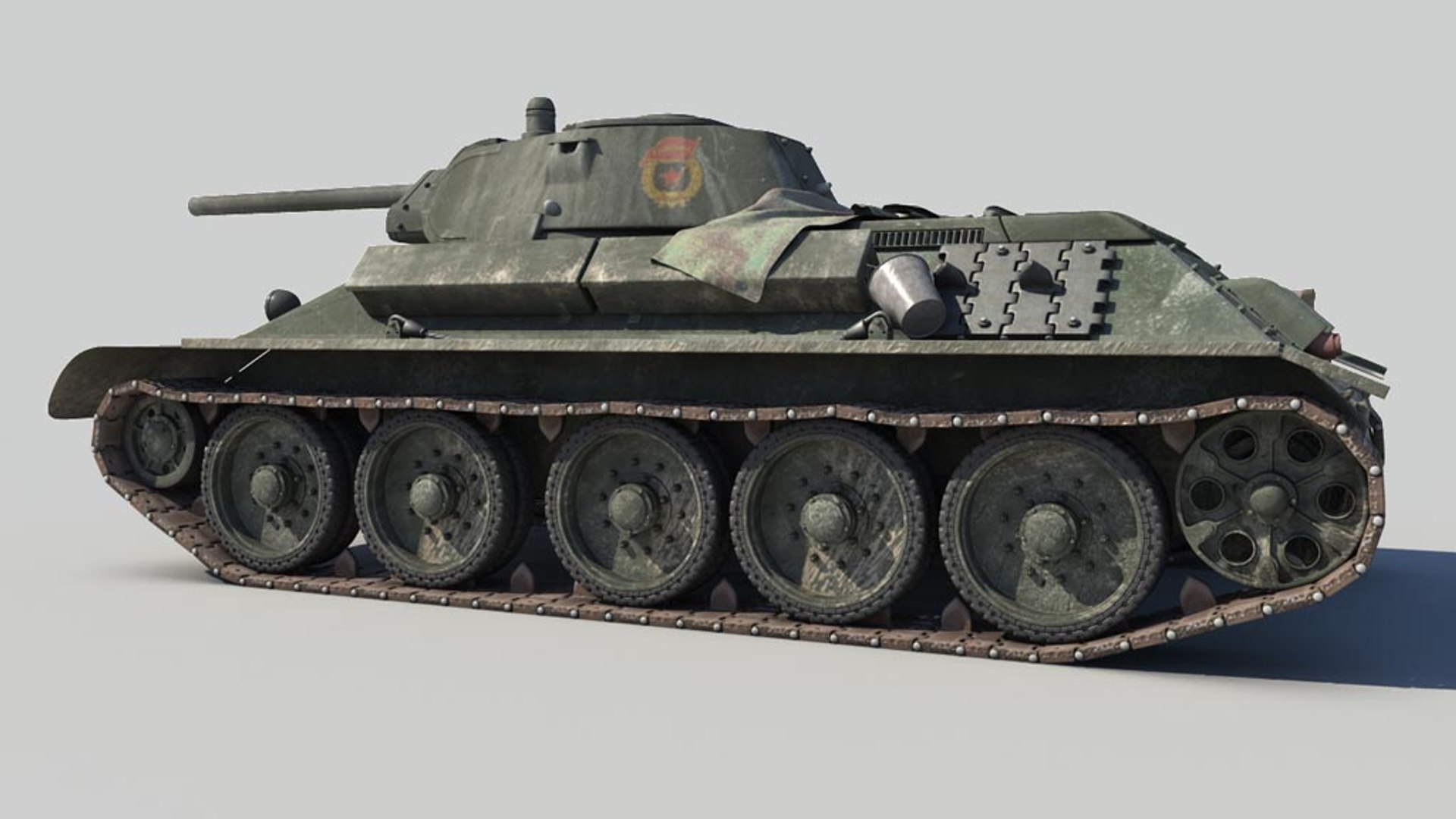 3d Tank T-34 76 Model