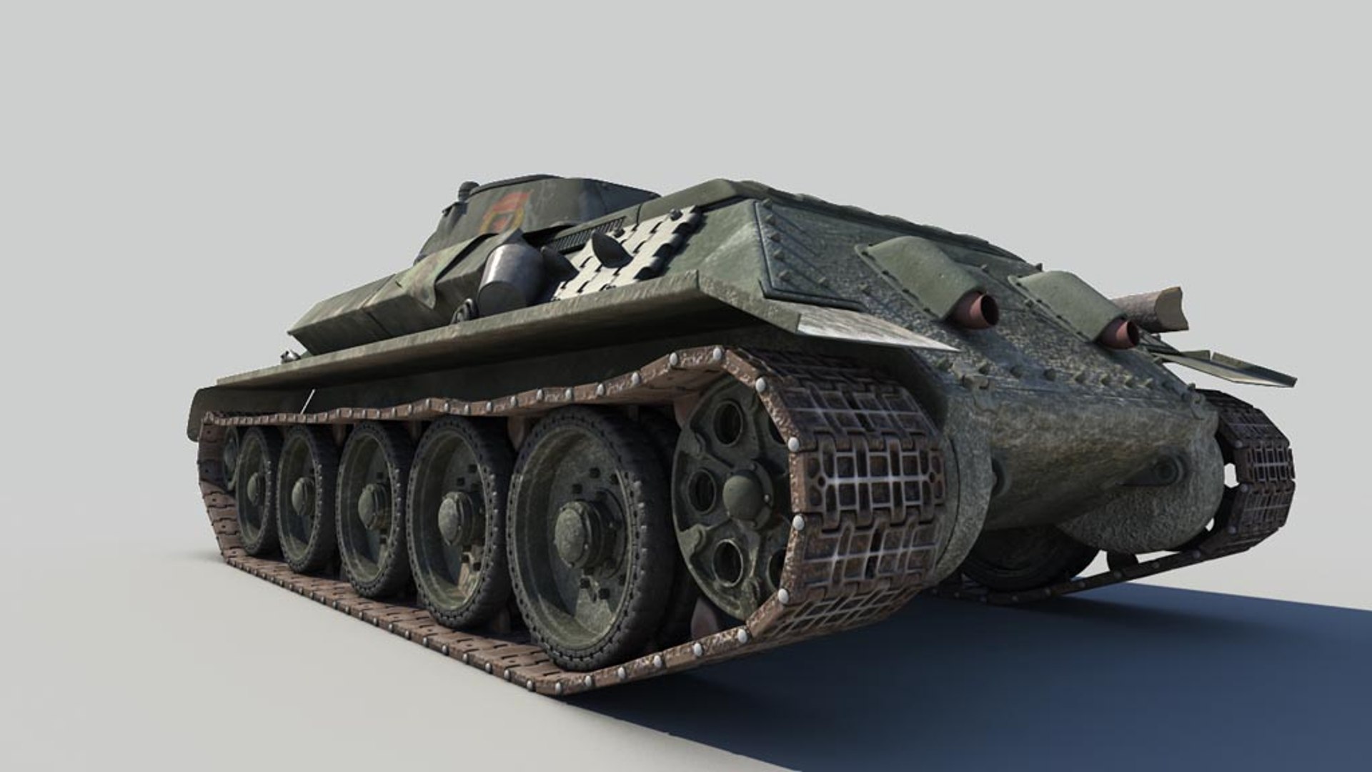 3d Tank T-34 76 Model