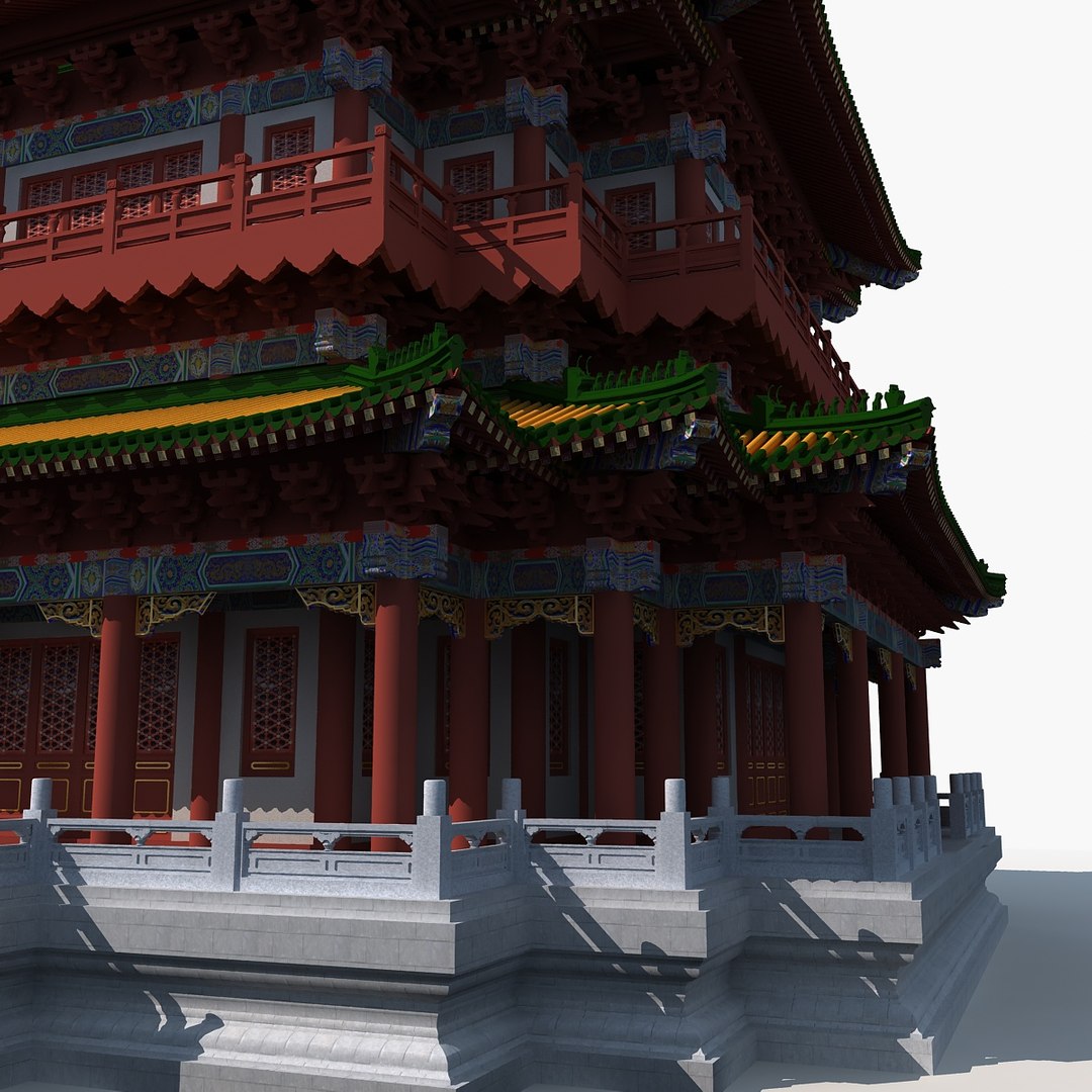 Chinese Ancient Architecture 3 3D Model - TurboSquid 1855657