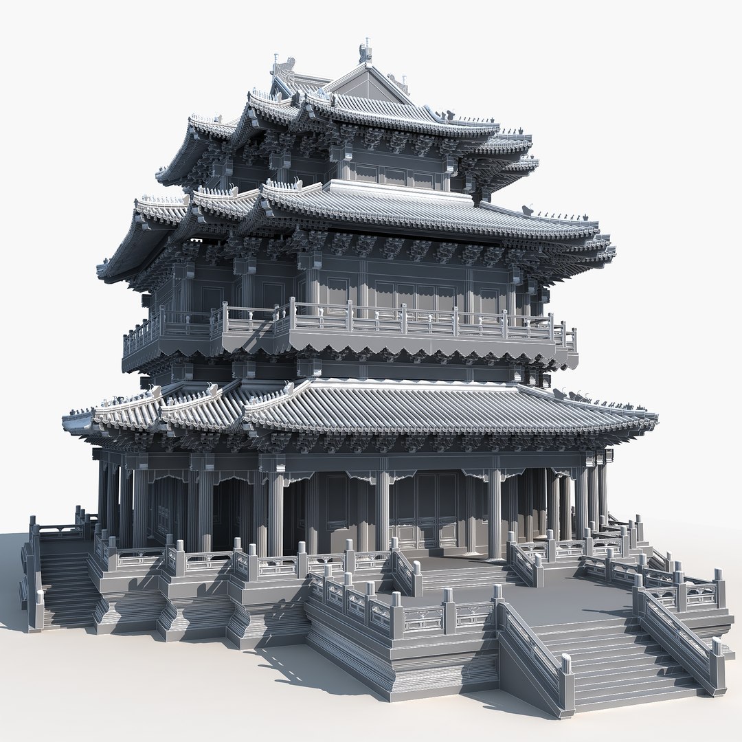Chinese Ancient Architecture 3 3D Model - TurboSquid 1855657
