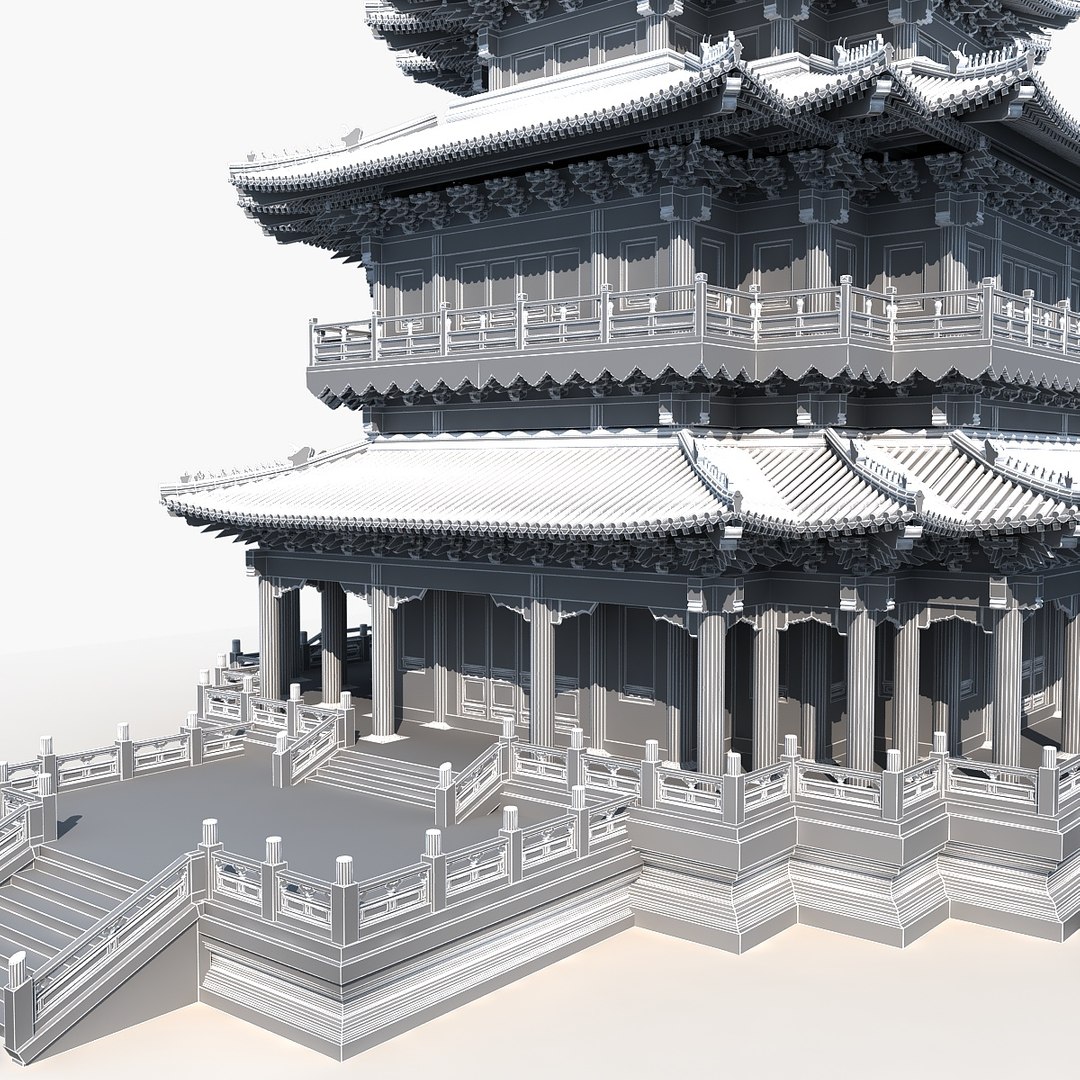 Chinese Ancient Architecture 3 3D Model - TurboSquid 1855657