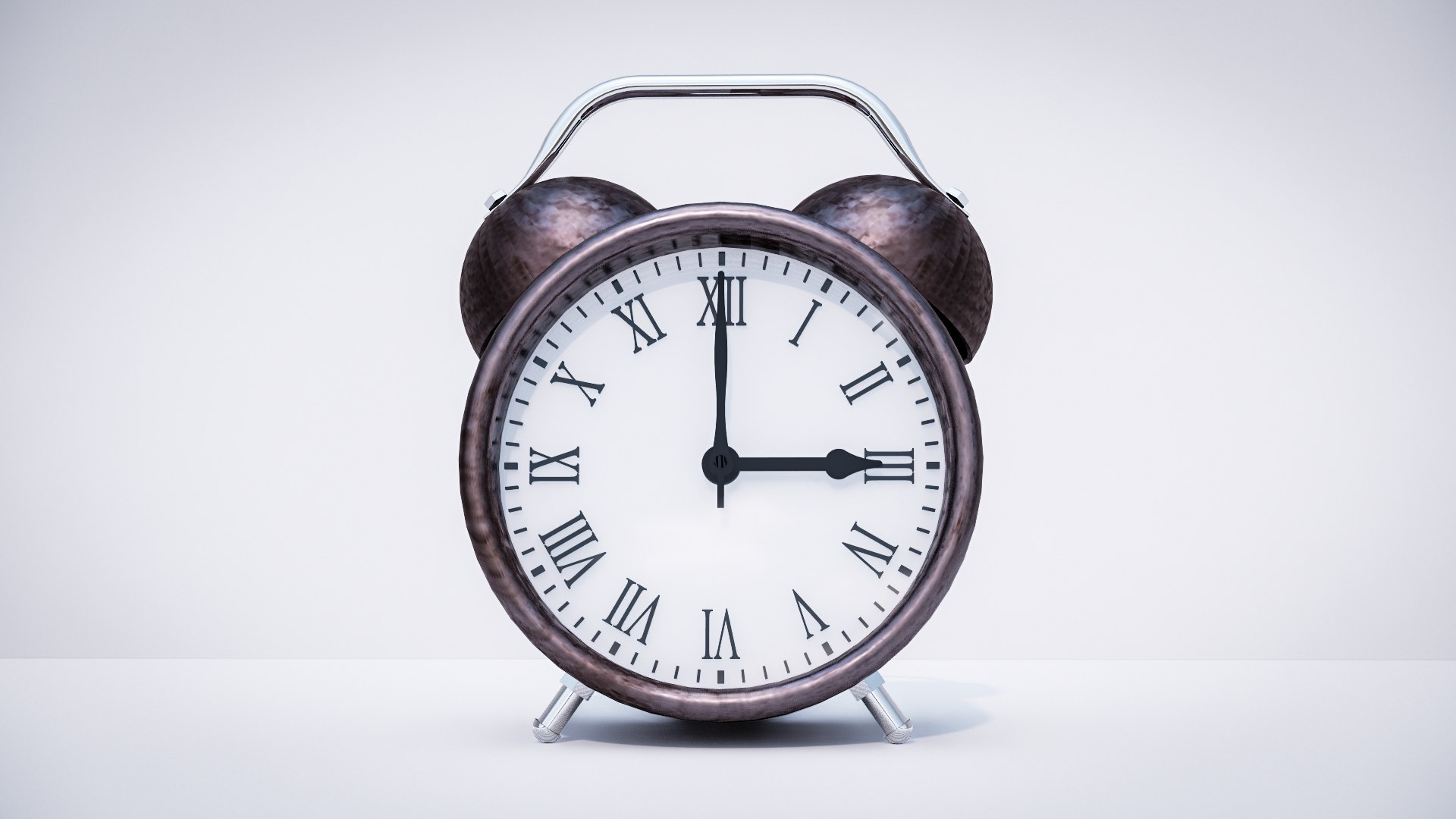 3D Retro Alarm Clock - TurboSquid 2104845