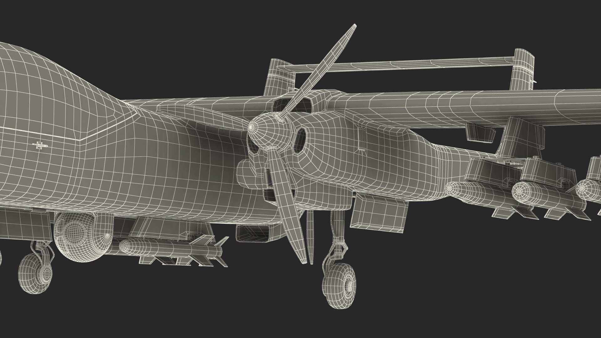 3D Tengden TB-001 Carrying Blue Arrow LJ-7 Missiles Rigged model ...
