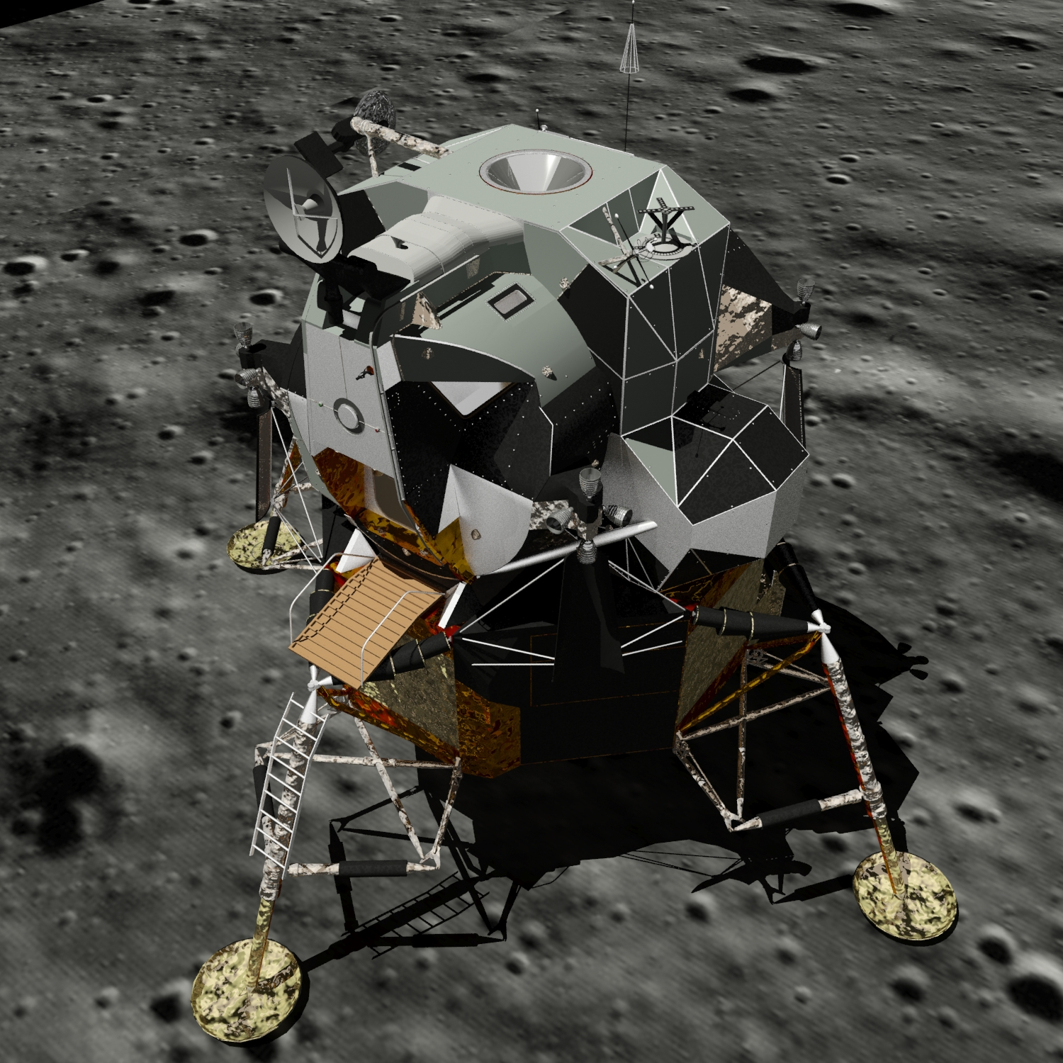 3d model lunar module