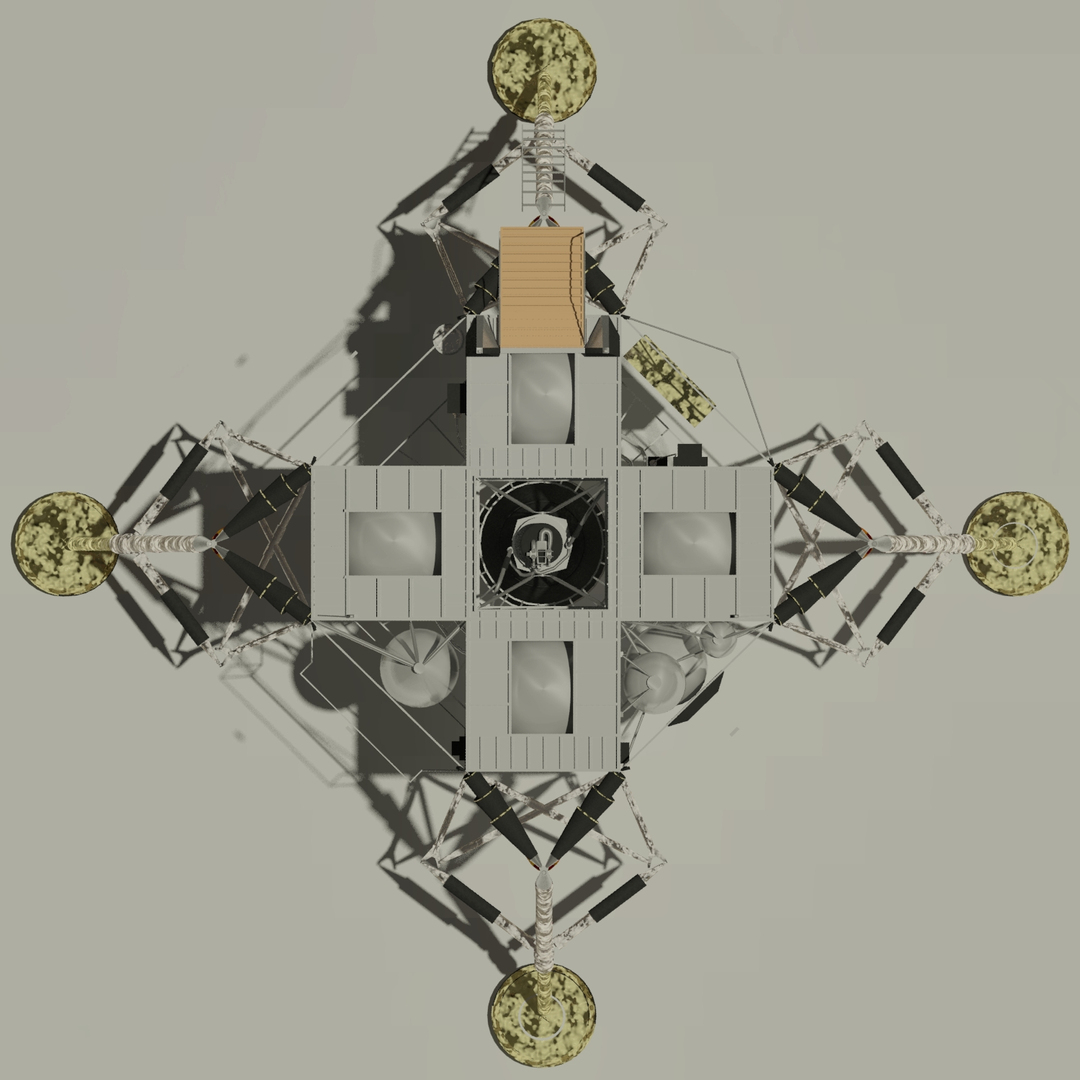 3d model lunar module