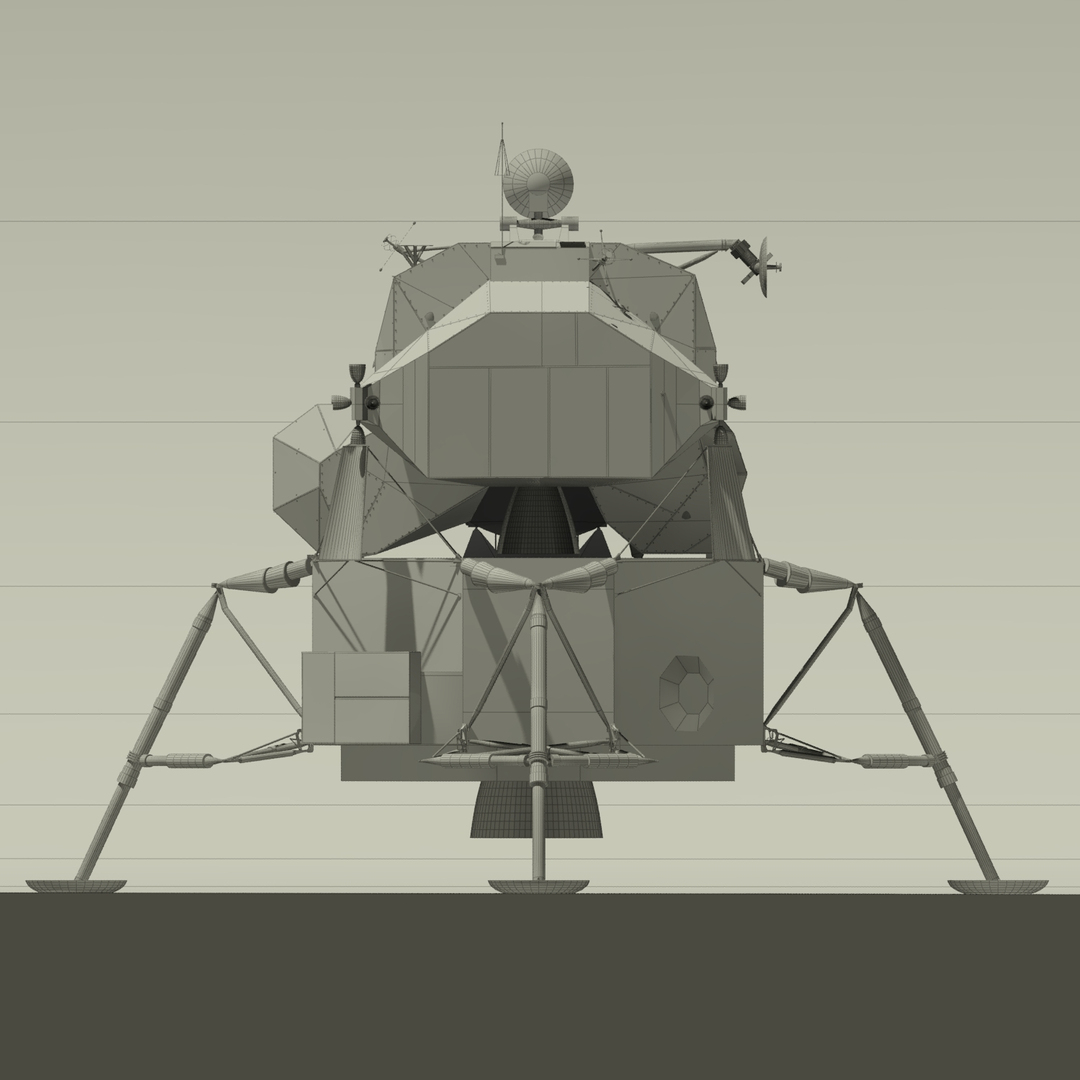 3d model lunar module