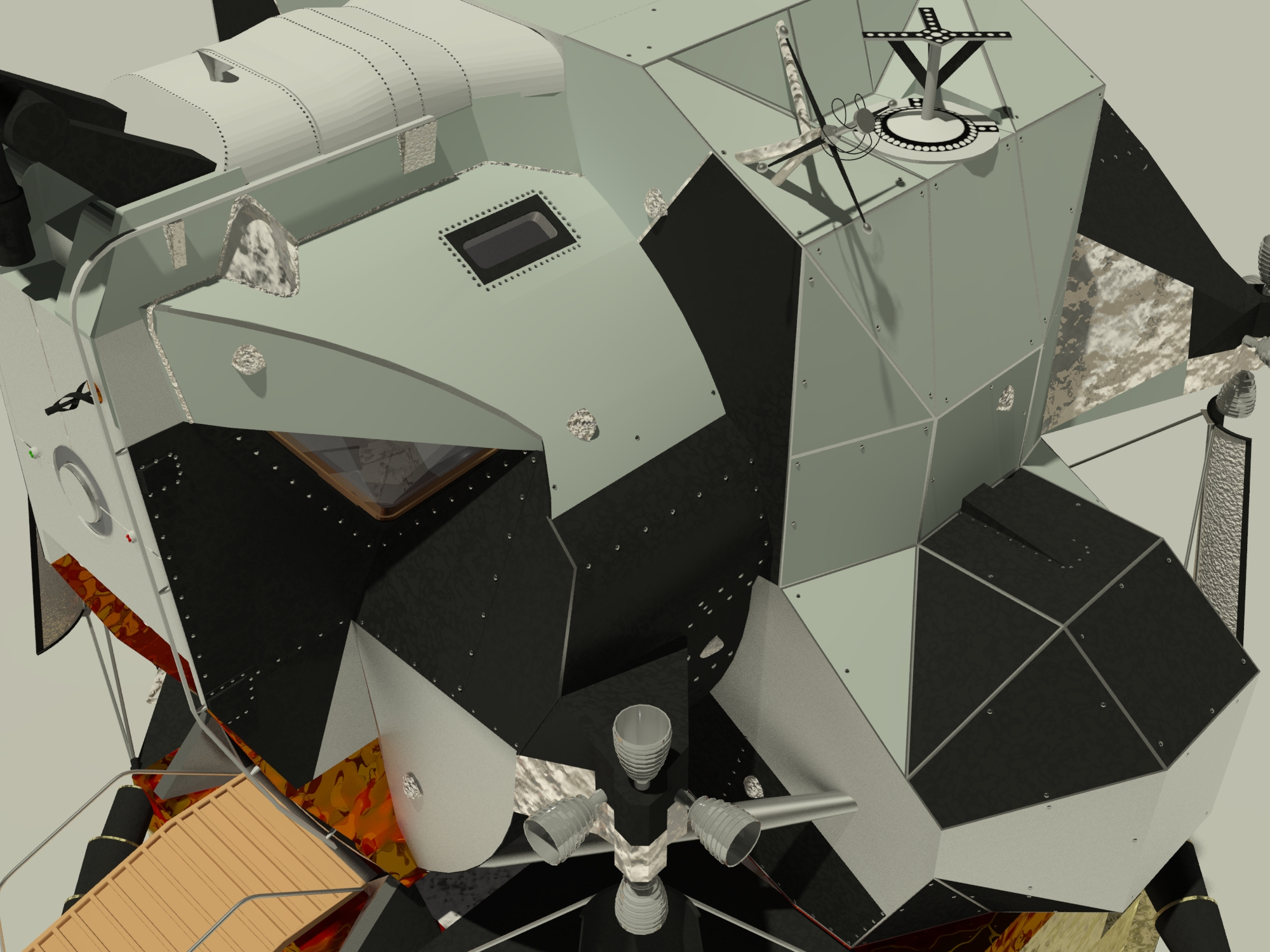 3d model lunar module