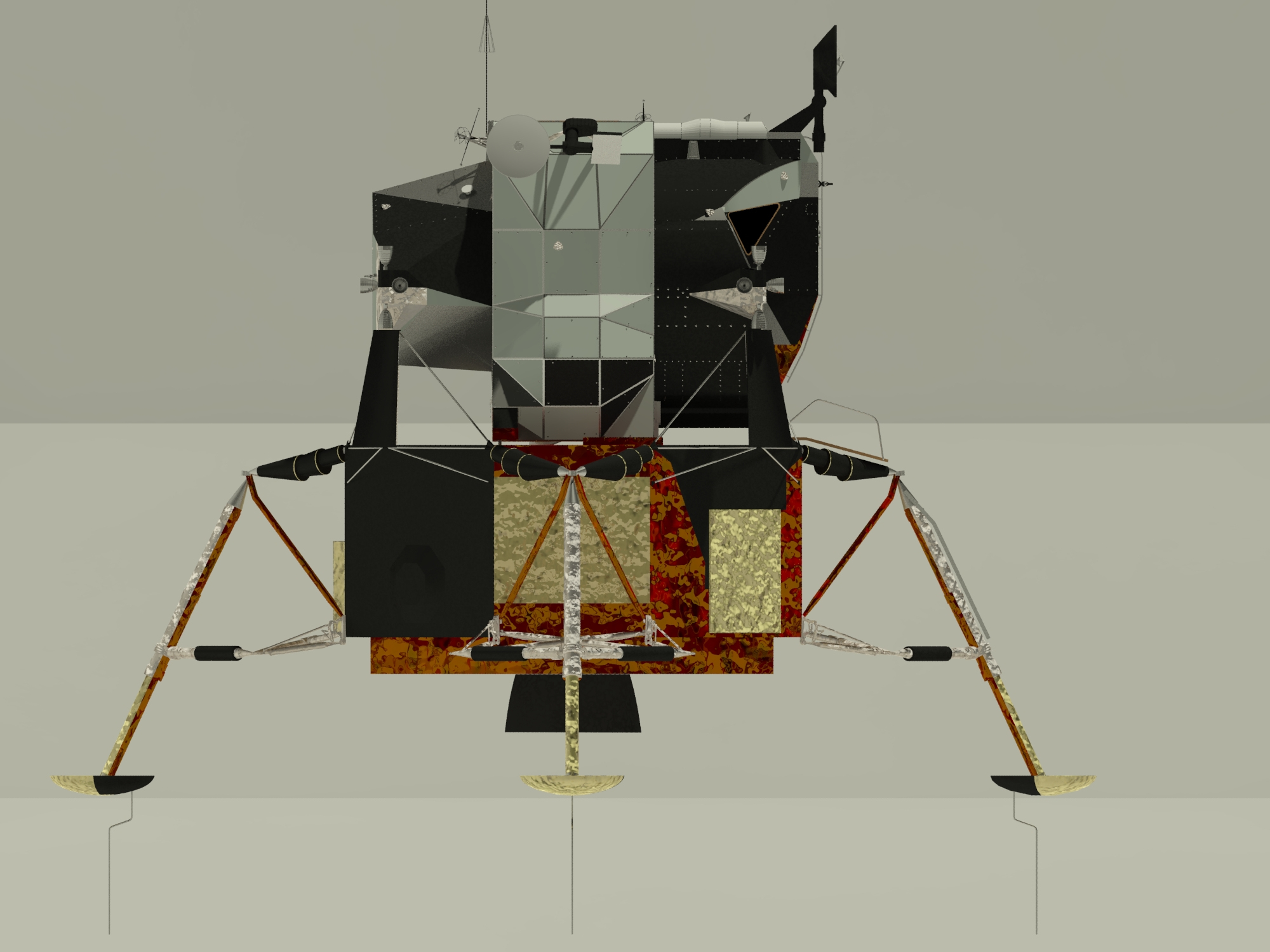3d model lunar module