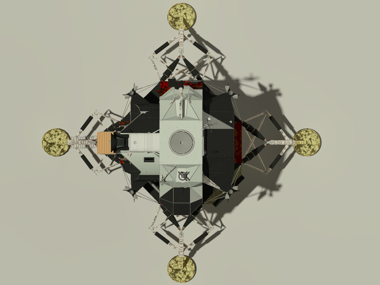 3d model lunar module