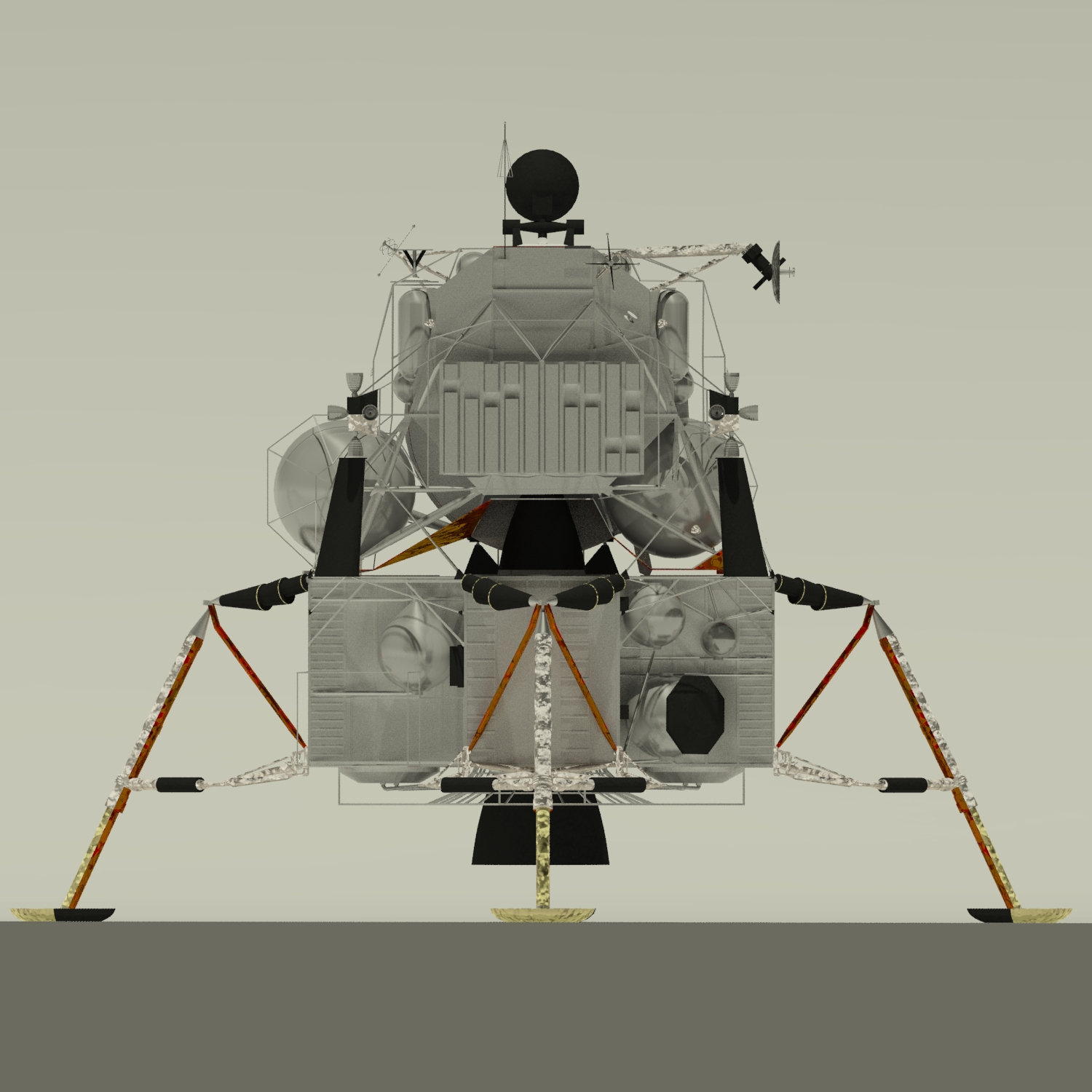 3d model lunar module
