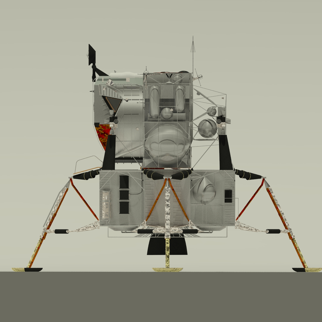 3d model lunar module