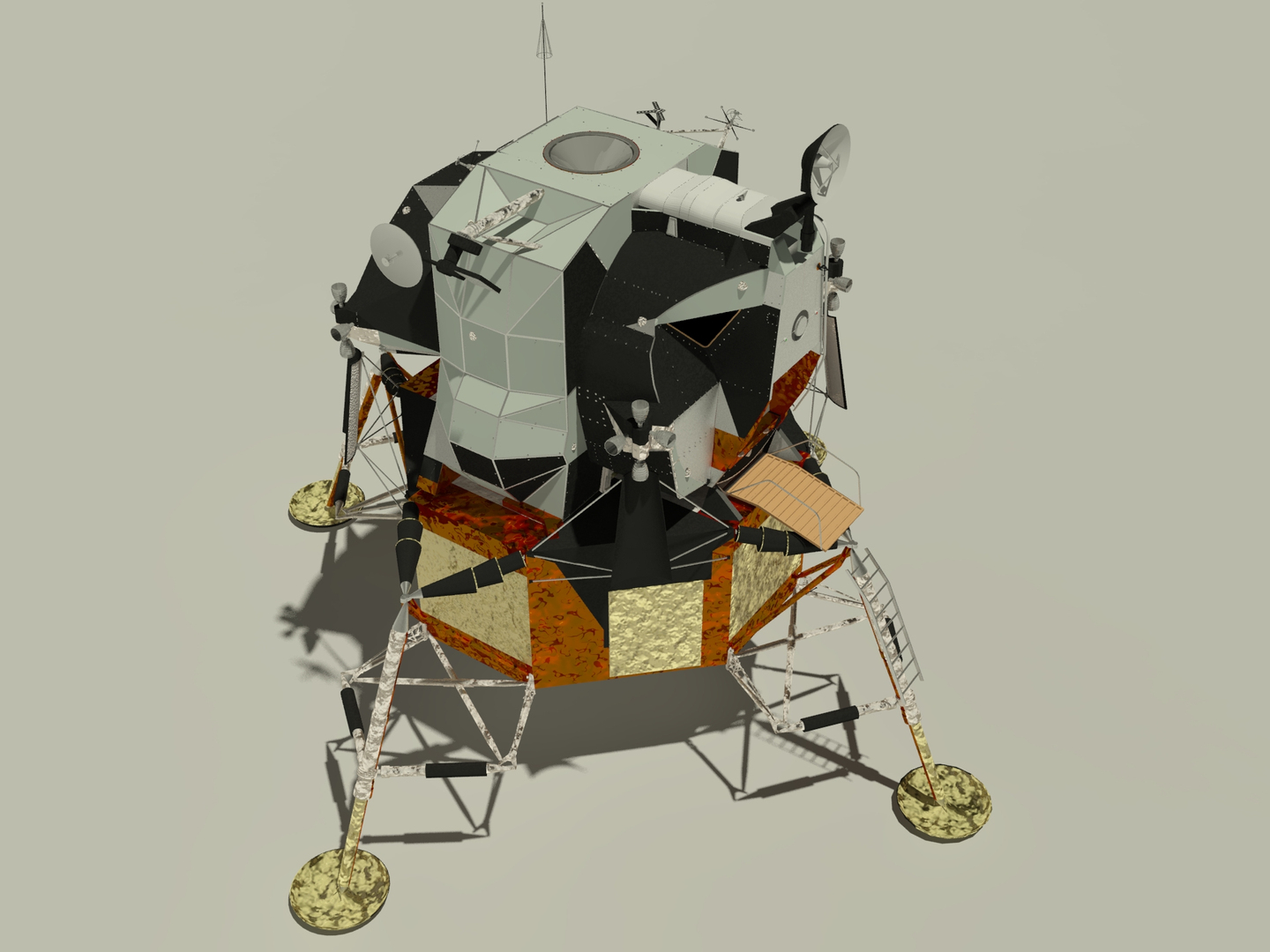 3d model lunar module