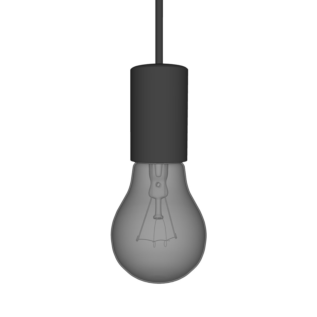 Hanging Light Bulb 3D Model - TurboSquid 1299192