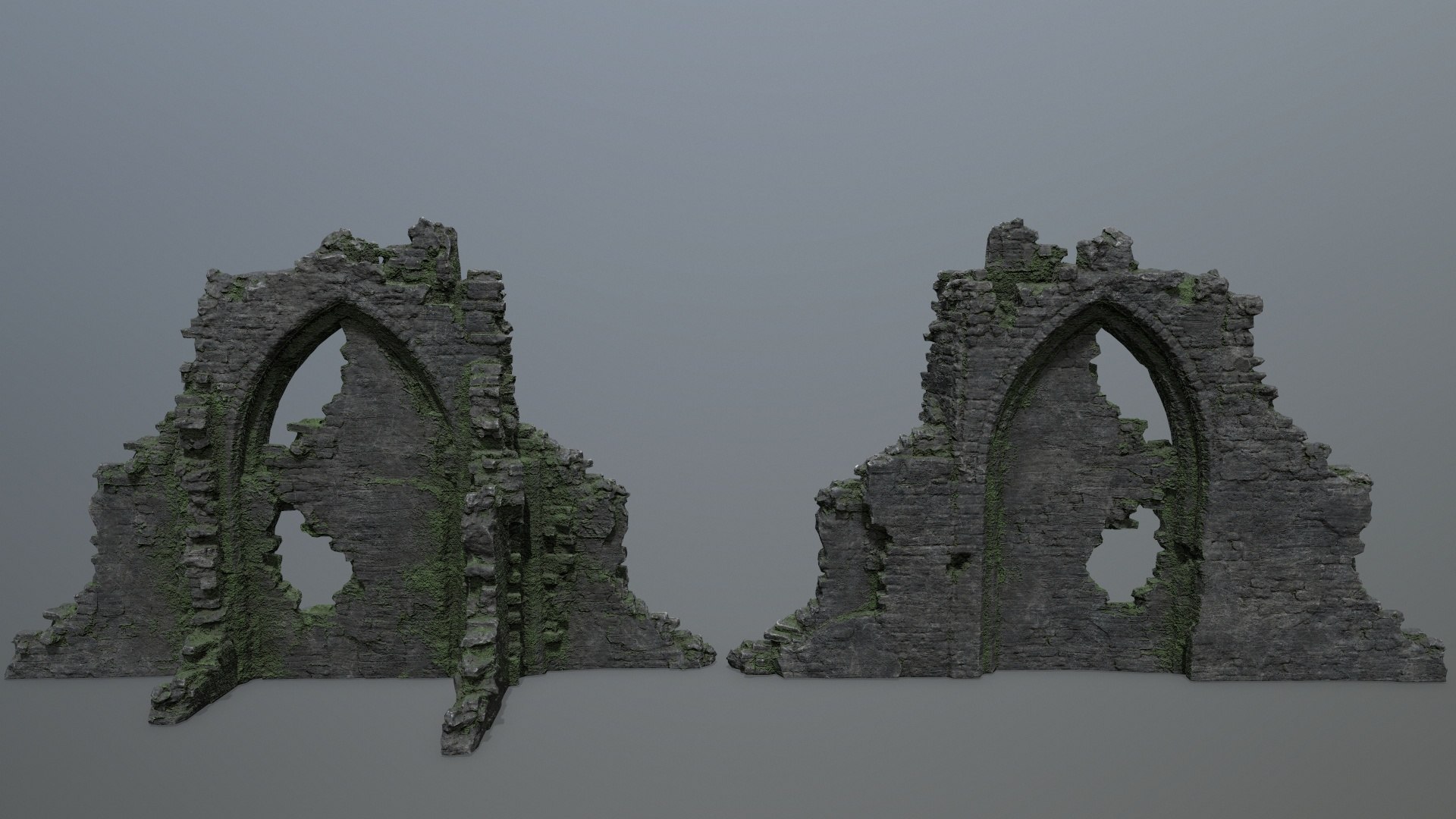 3D Ruin Gate - TurboSquid 2335632