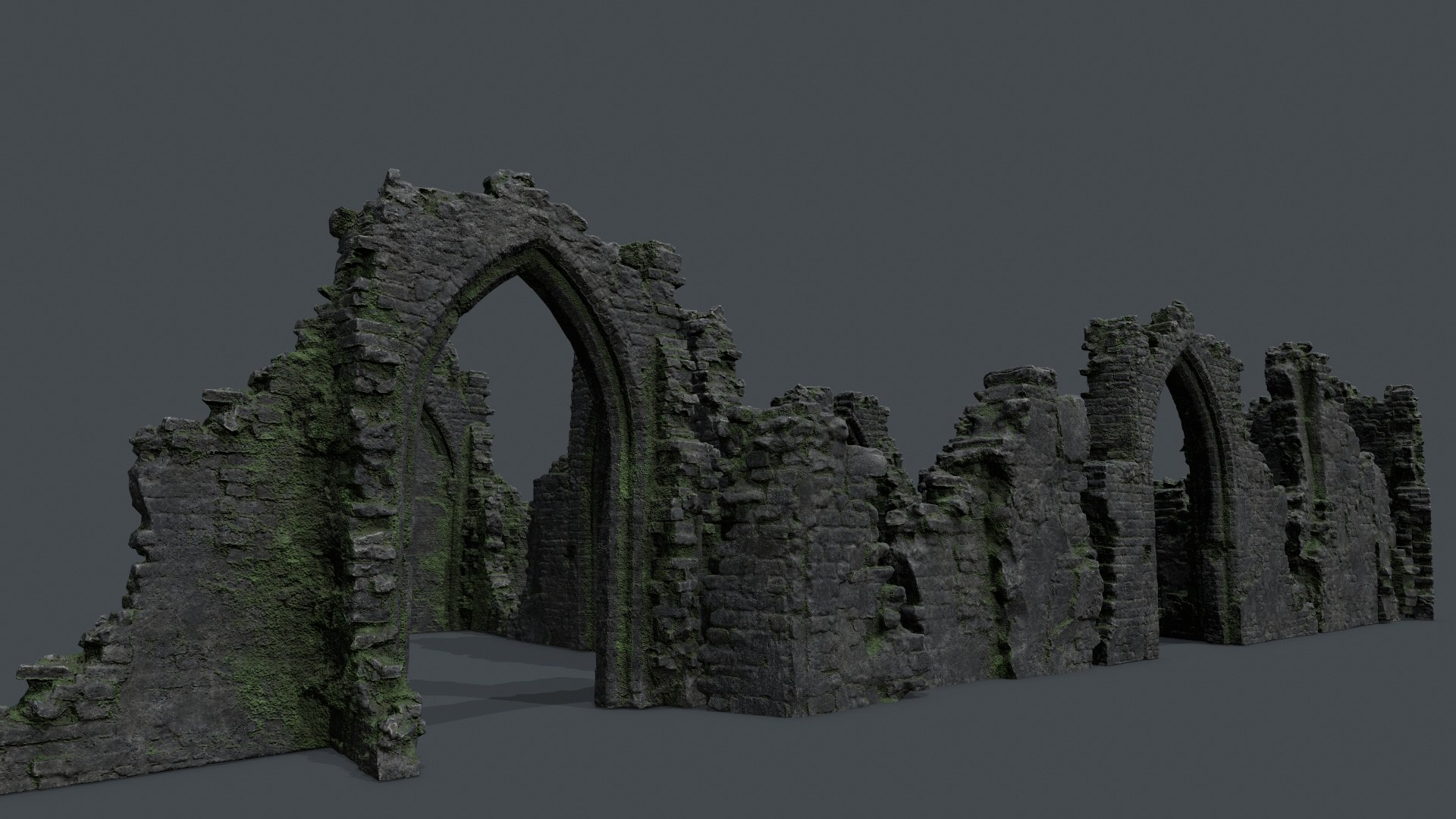 3D Ruin Gate - TurboSquid 2335632