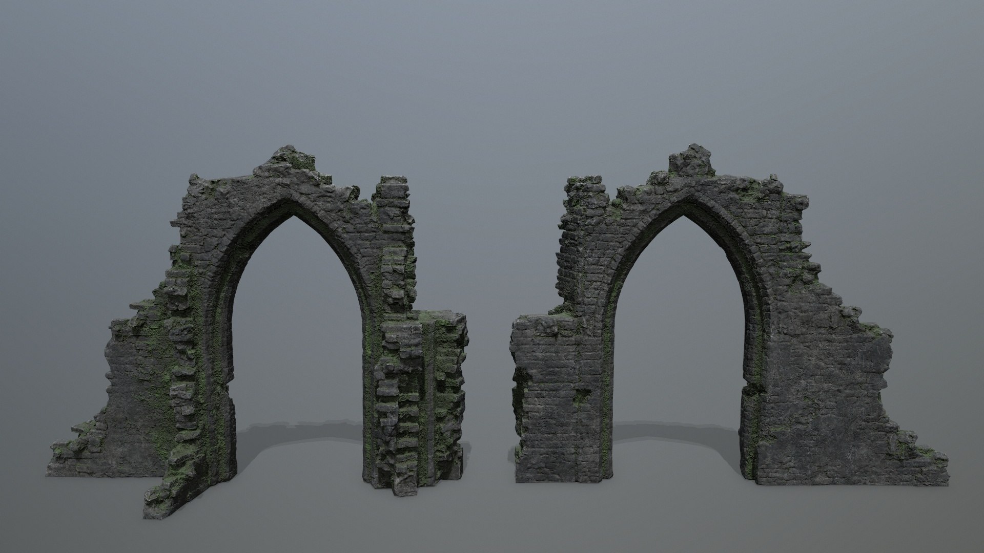3D Ruin Gate - TurboSquid 2335632