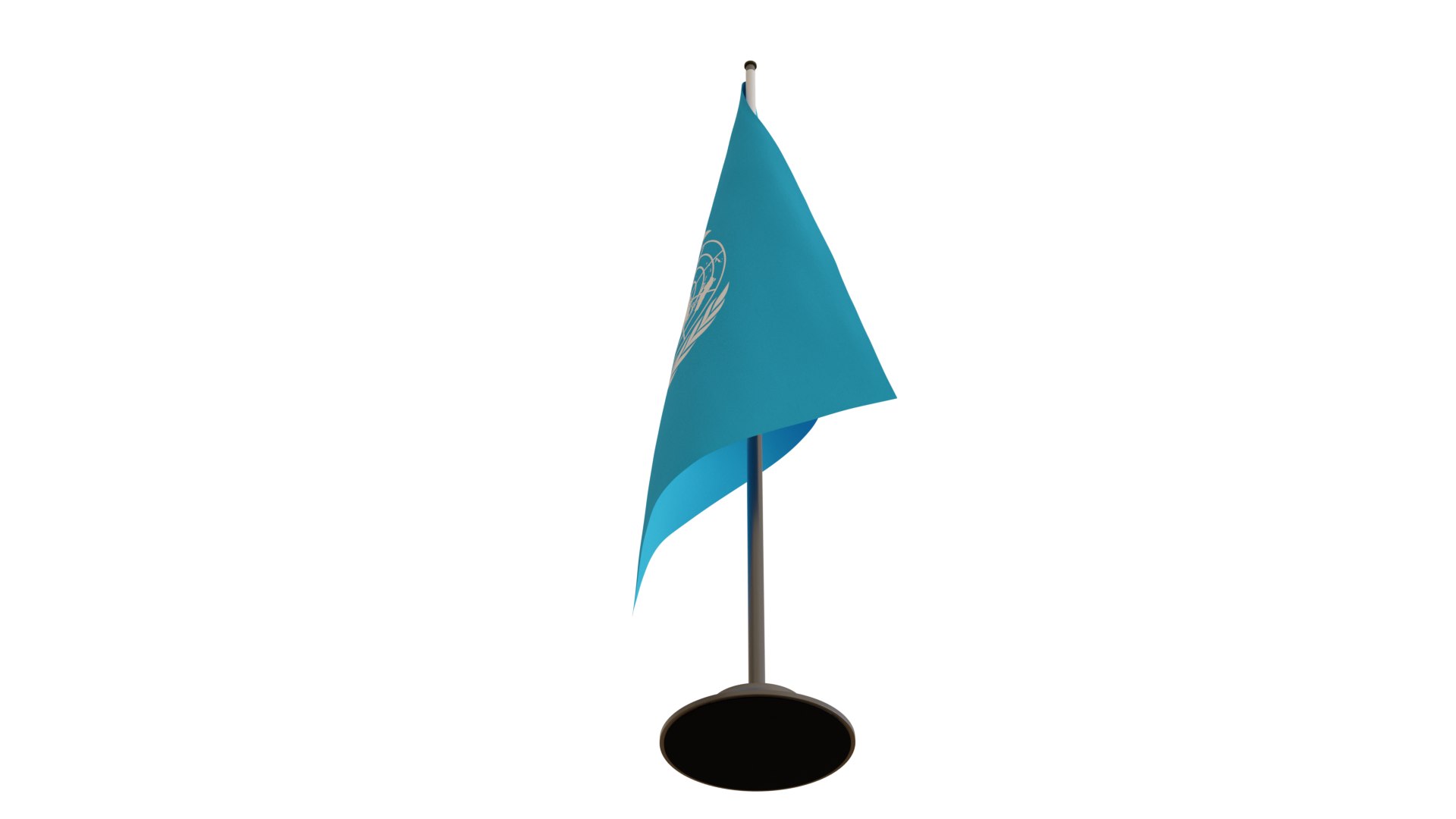 3D Table Flag UN Model - TurboSquid 1977159