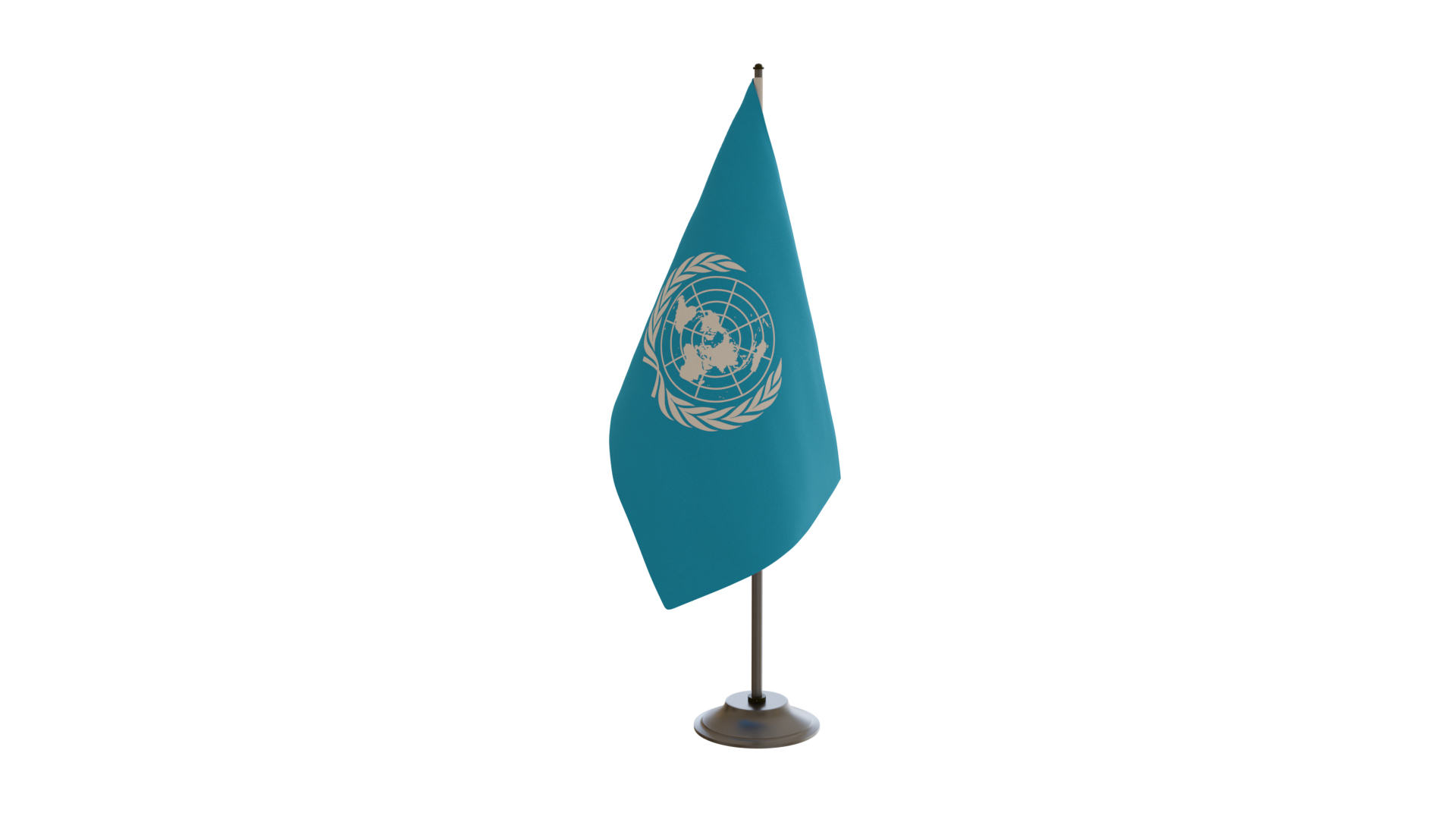 3D Table Flag UN Model - TurboSquid 1977159