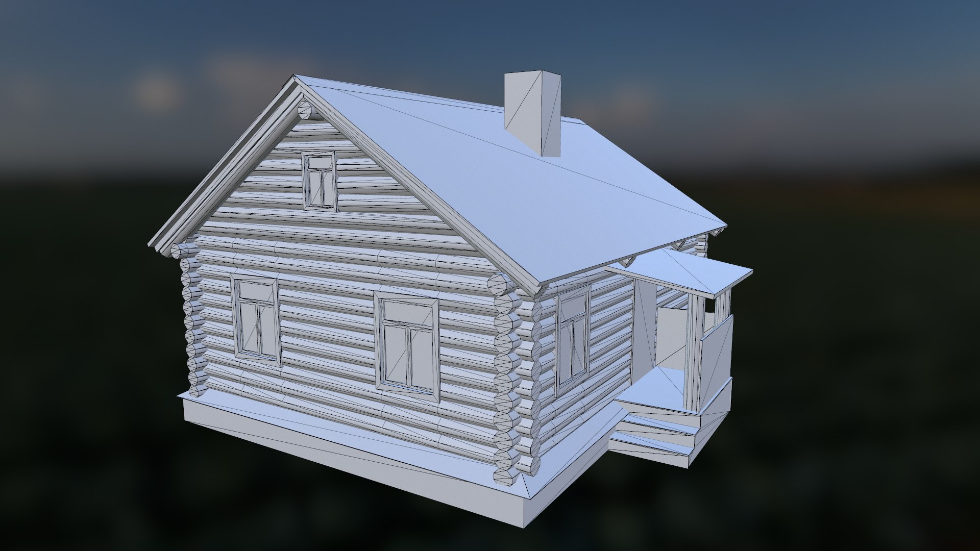 3D Wood House LowPoly - TurboSquid 1855296