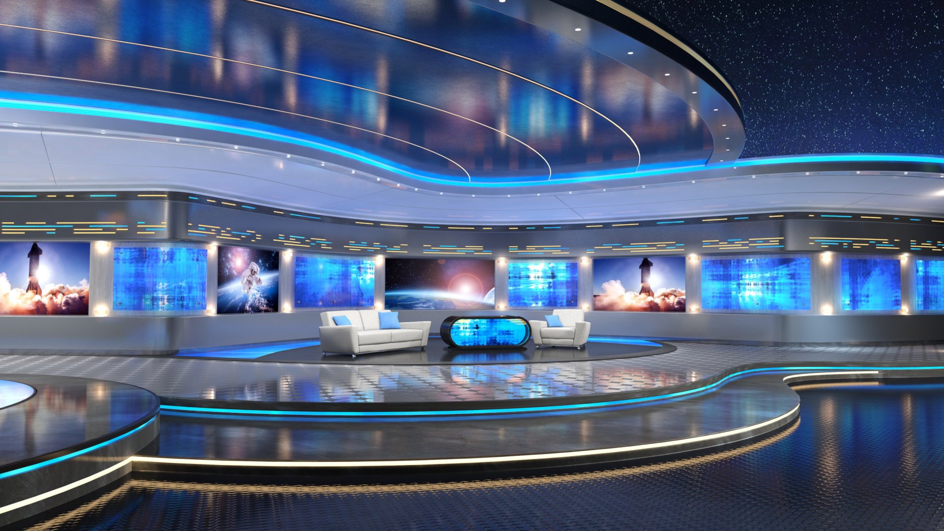 VR Studio Neon 3D Model - TurboSquid 1984210