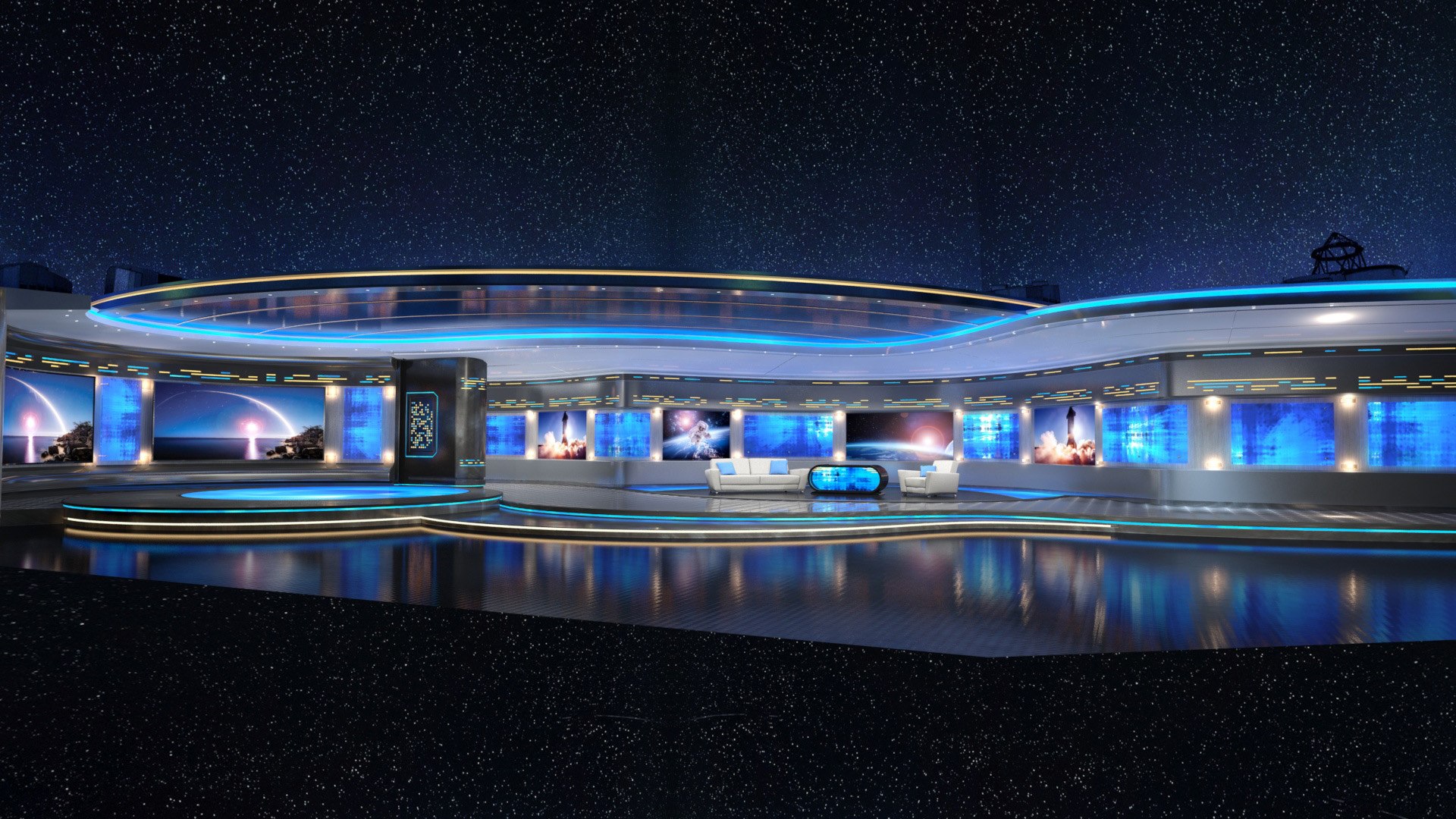 VR Studio Neon 3D Model - TurboSquid 1984210